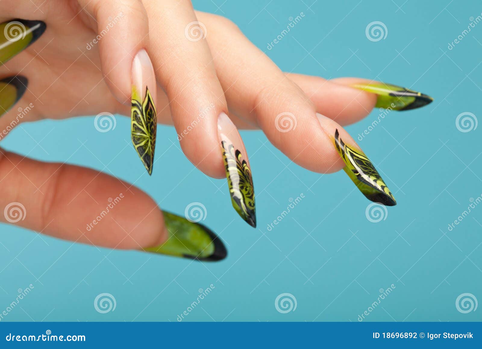 Fingers with Beautiful Manicure Stock Photo - Image of human, beautiful ...