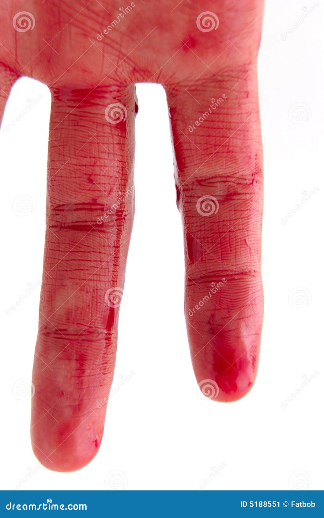 Fingers & Blood Picture. Image: 5188551