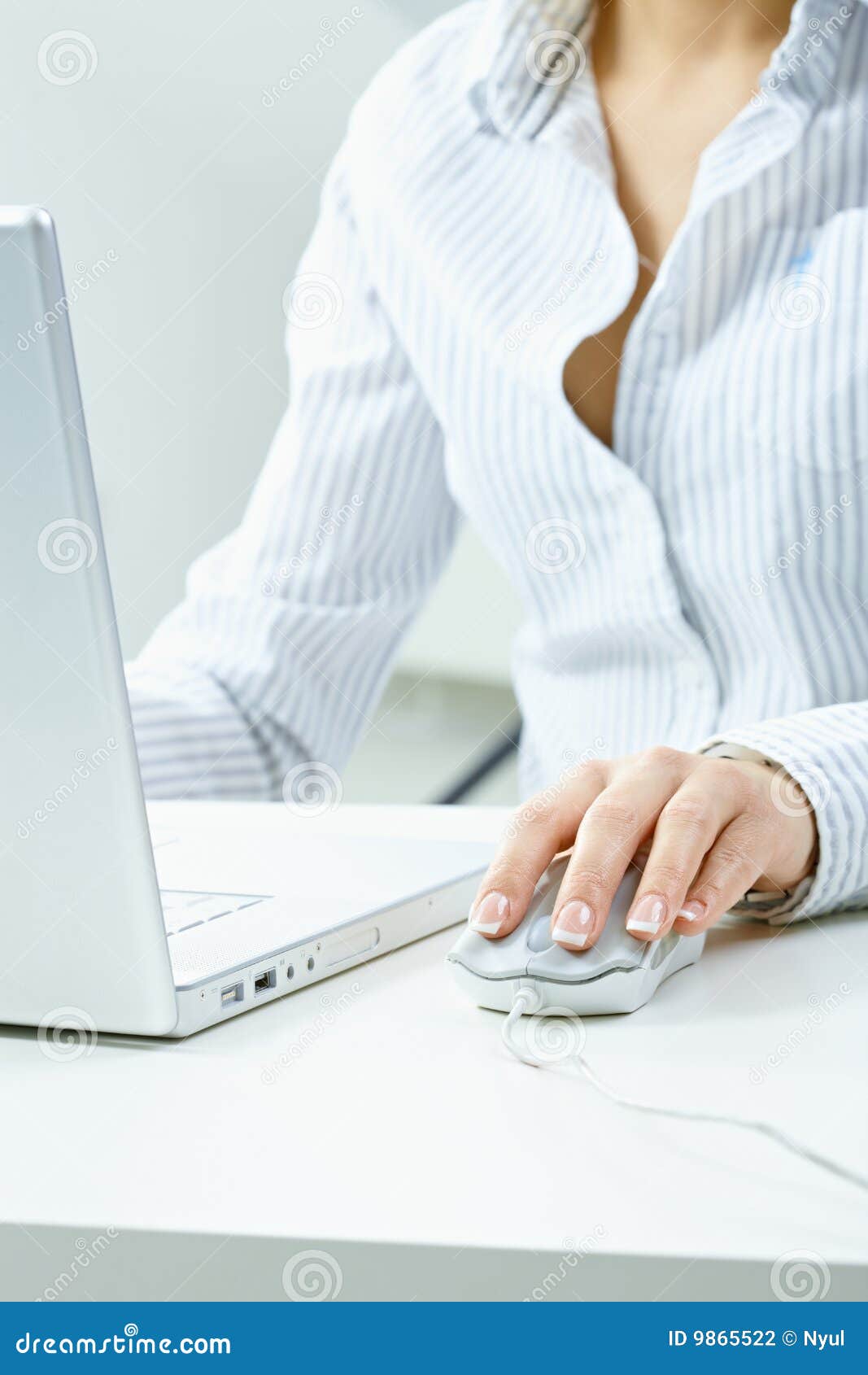 Fingers on computer mouse stock photo. Image of detail - 9865522