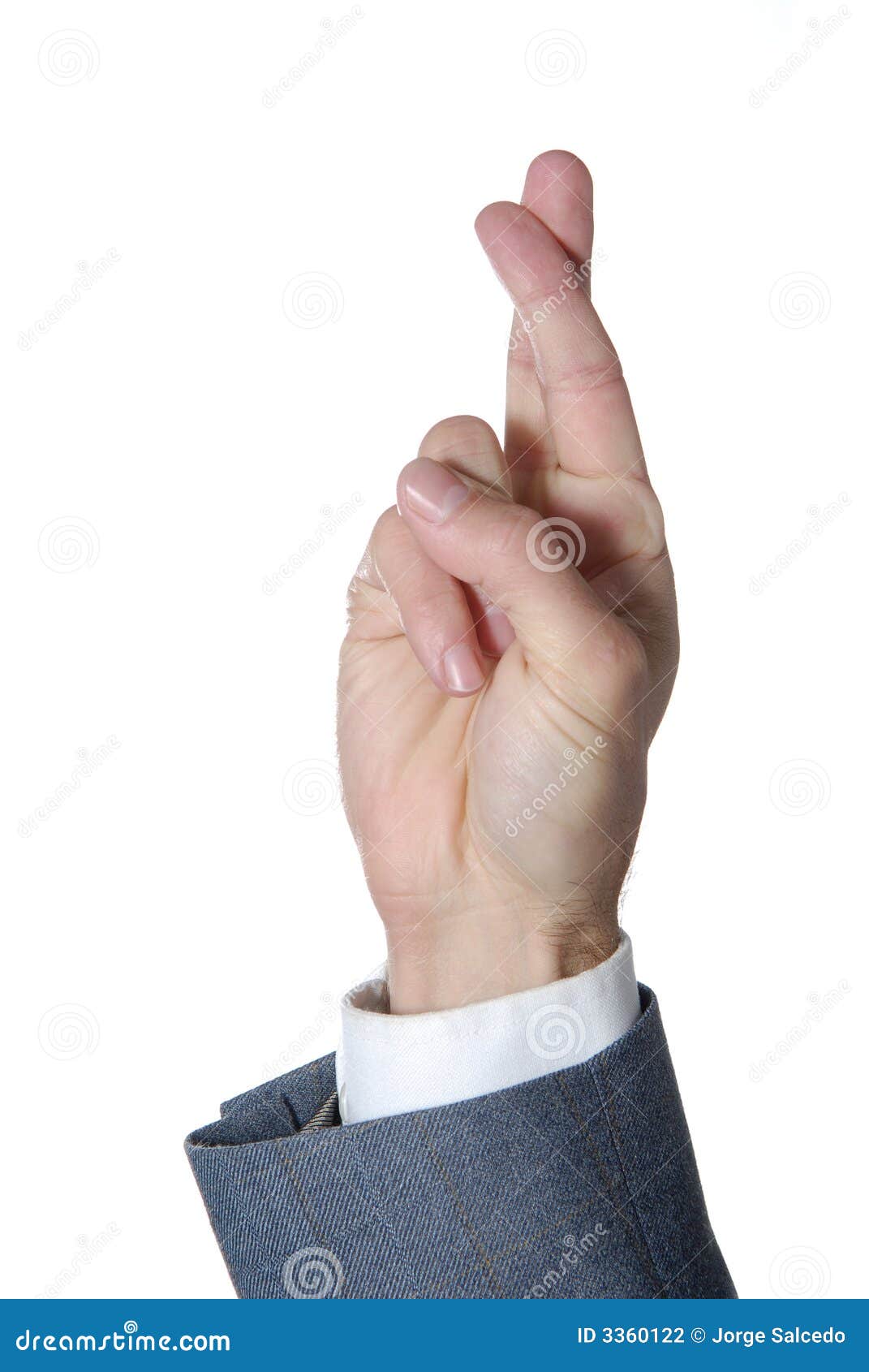 Fingers Crossed stock photo. Image of person, gesturing - 3360122