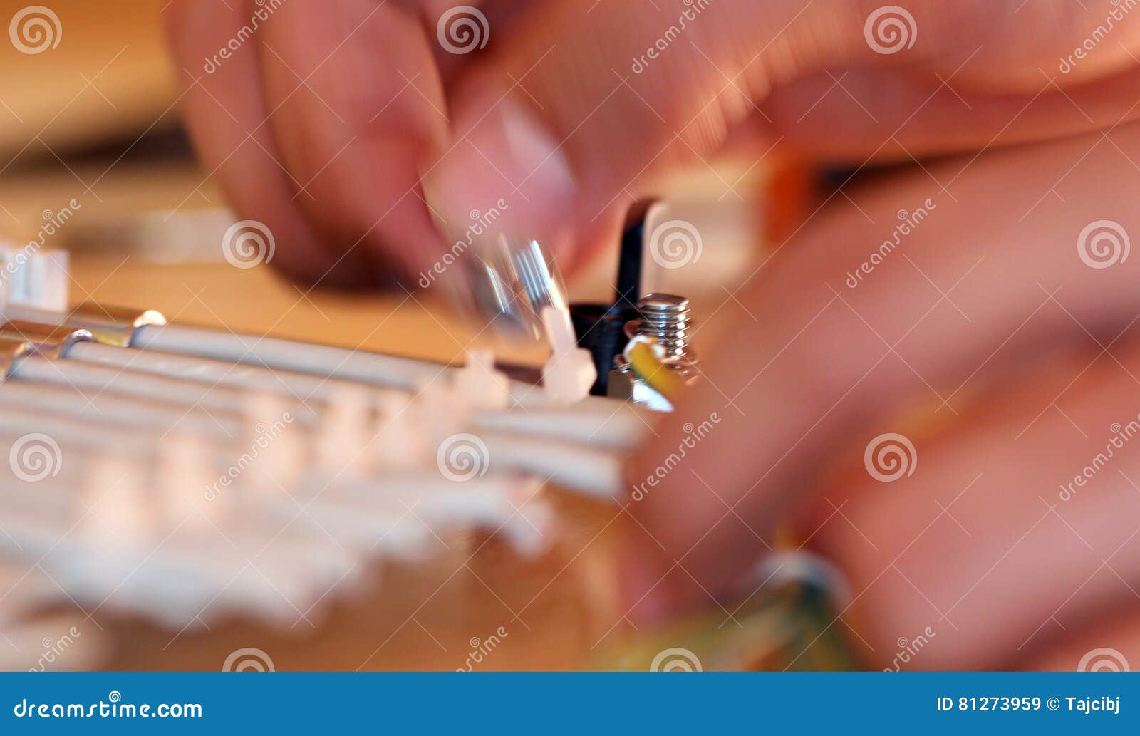 Fingers Fixing The Screws Royalty-Free Stock Photography ...