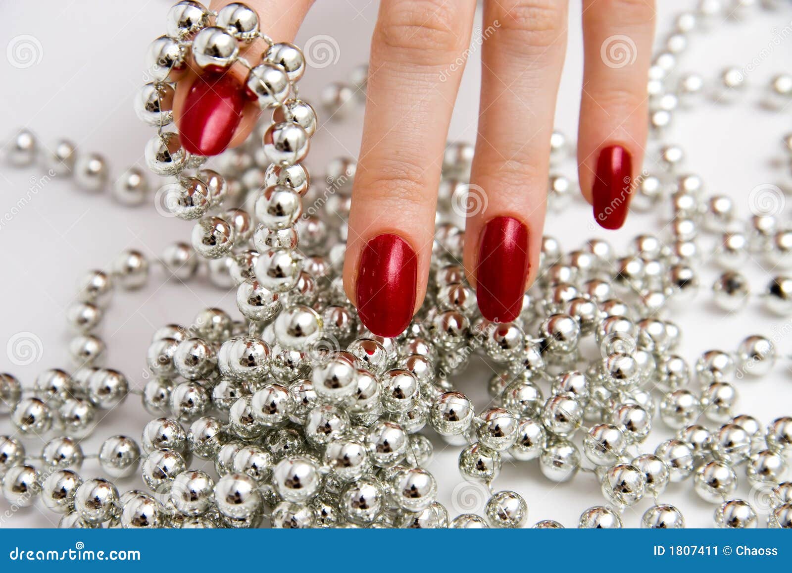 Fingers with glass beads stock image. Image of nails, beauty - 1807411
