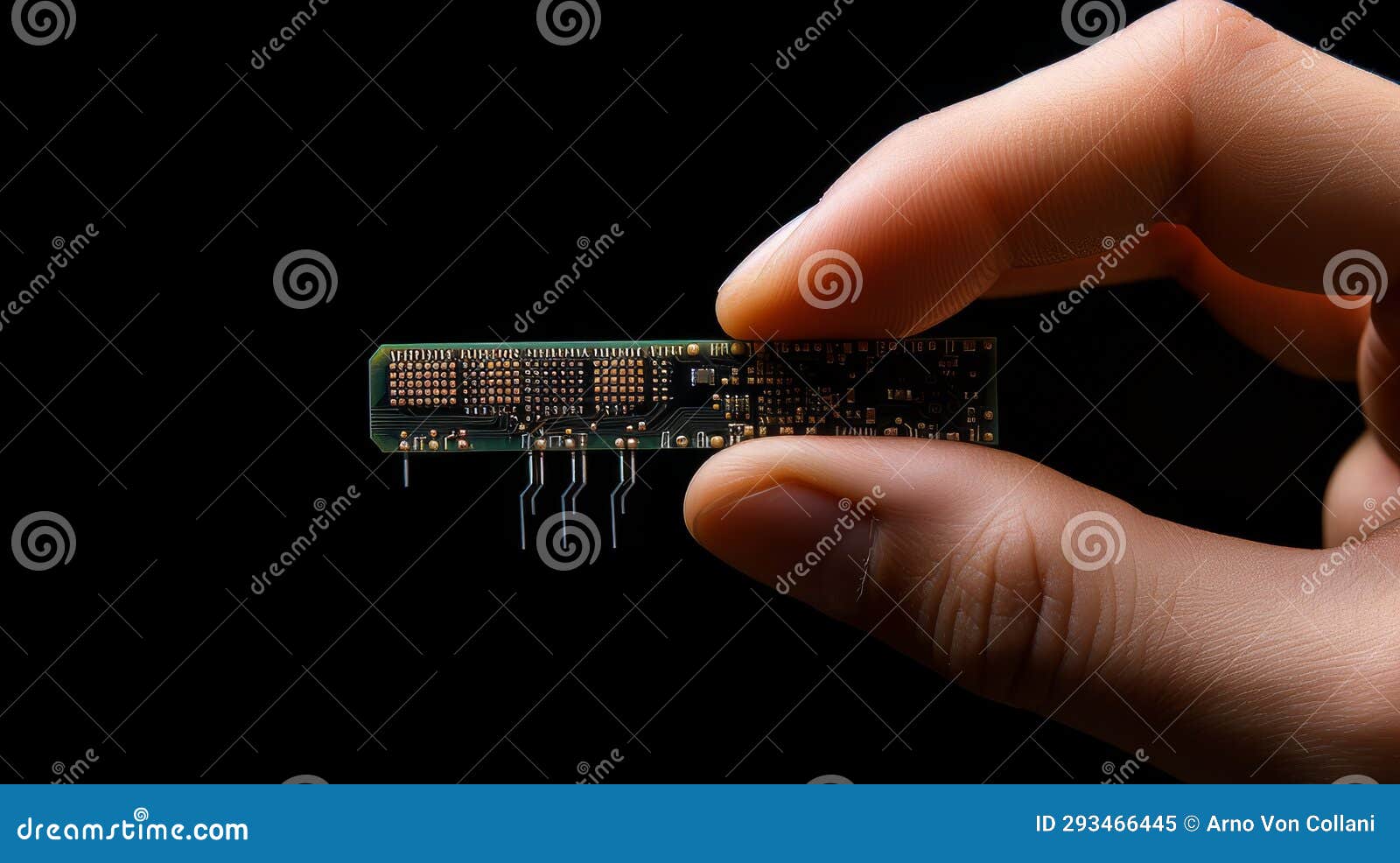 Fingers Grasping Cutting-Edge Microchip - a Glimpse into Tomorrow S ...