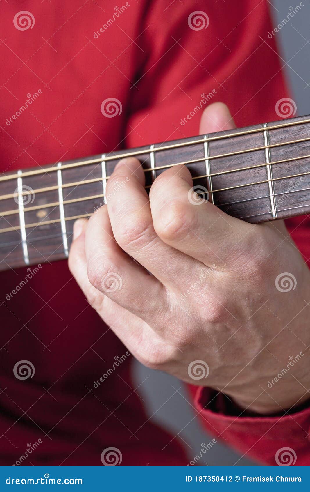 Fingers of a Guitar Player Playing Acoustic Guitar Stock Photo - Image ...