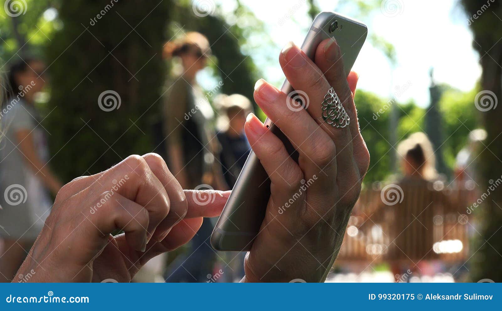 Fingers of the Hand Click on the Cell Phone Sensor Stock Video - Video ...