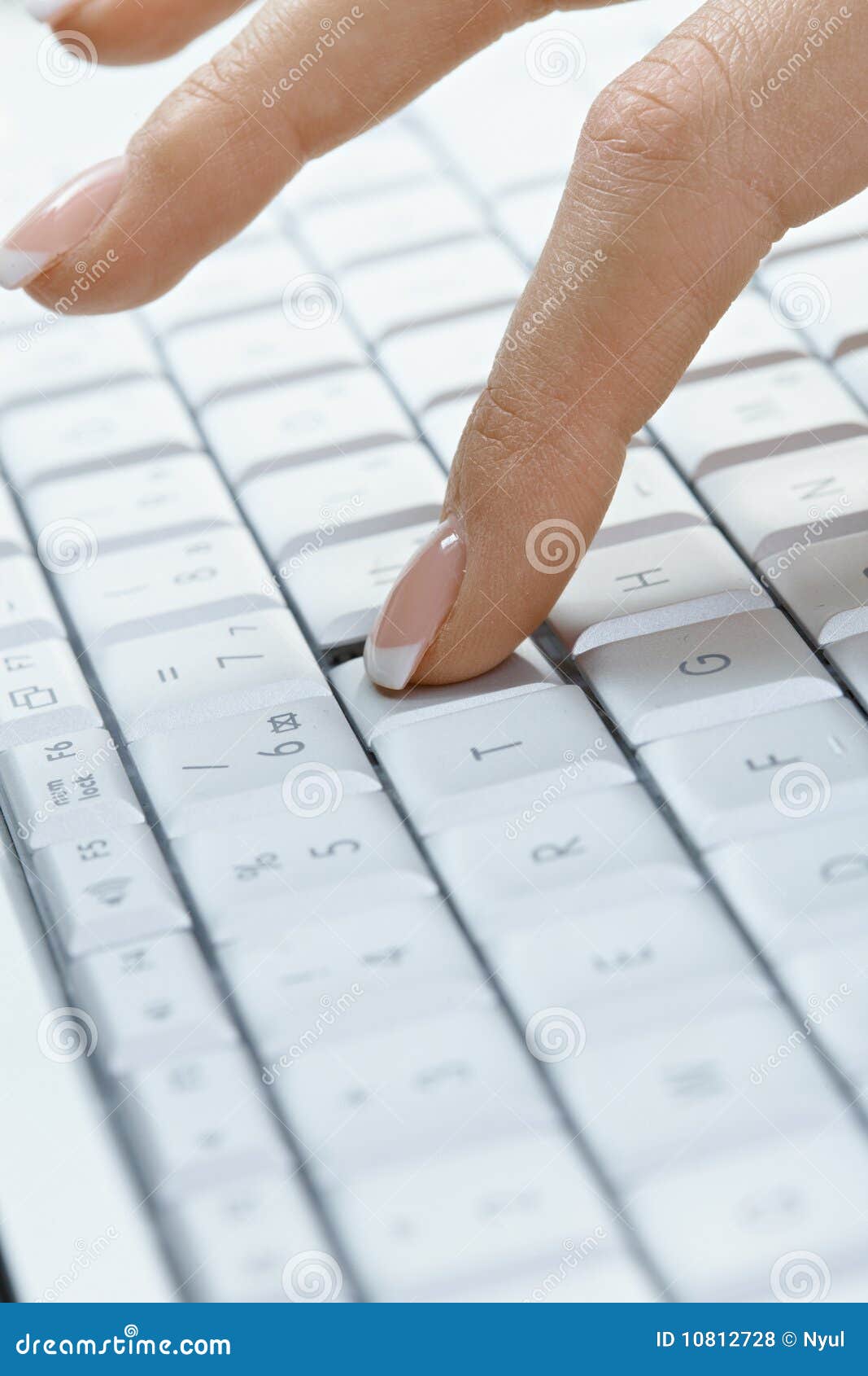 Fingers on keyboard stock photo. Image of laptop, color - 10812728