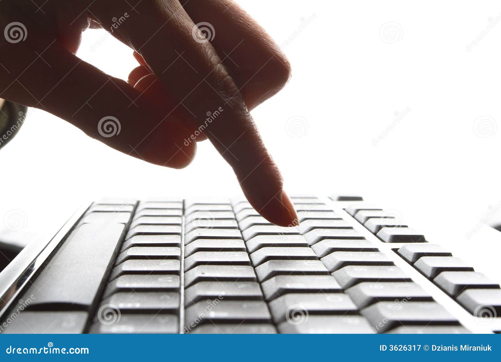Fingers on keyboard stock image. Image of business, enter - 3626317