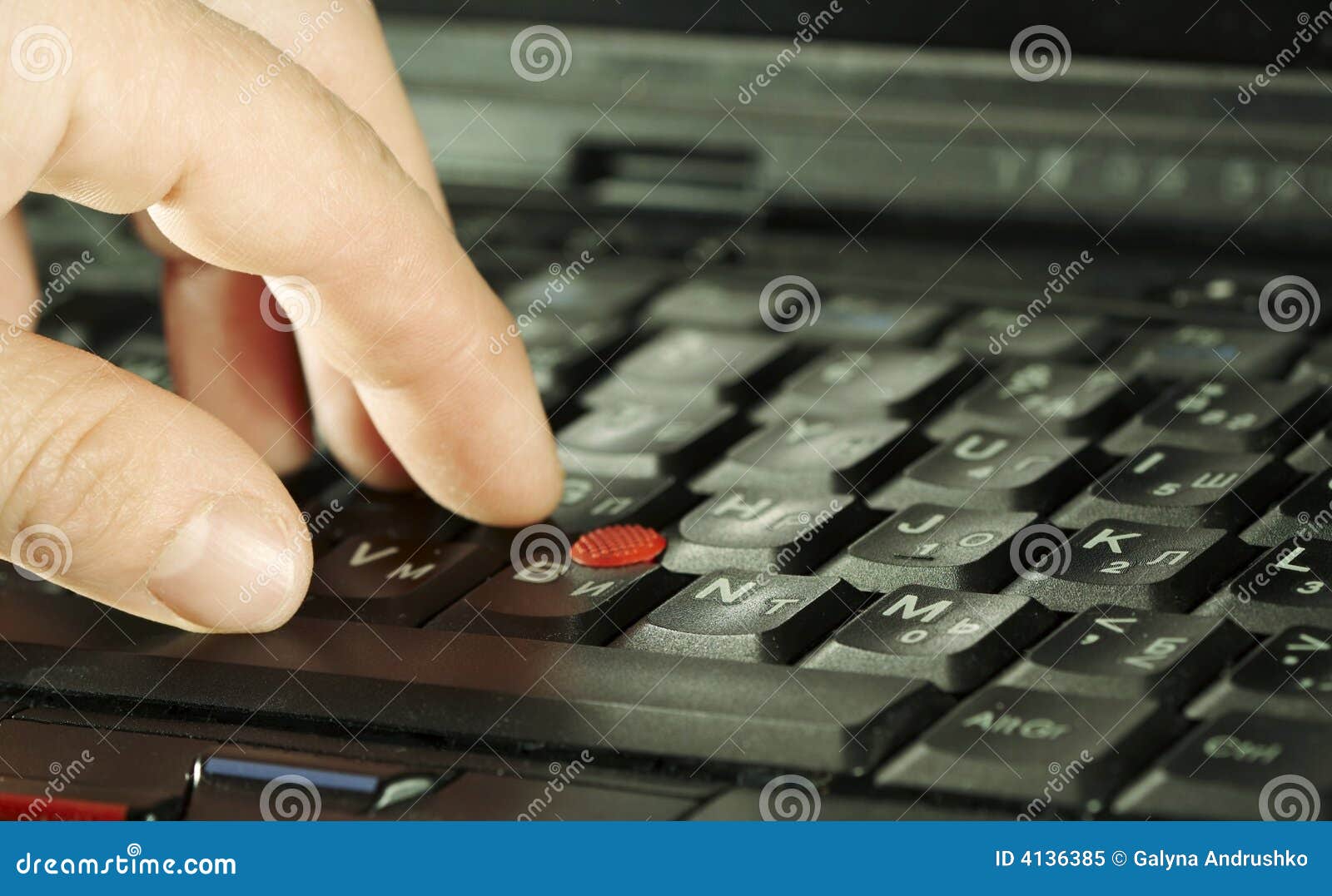 Fingers on keyboard stock image. Image of computing, closeup - 4136385