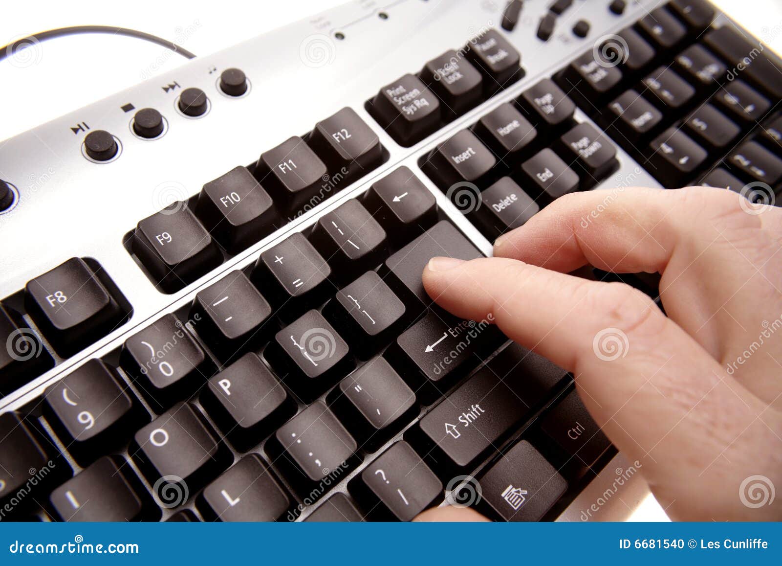 Fingers and keyboard stock photo. Image of portable, tool - 6681540
