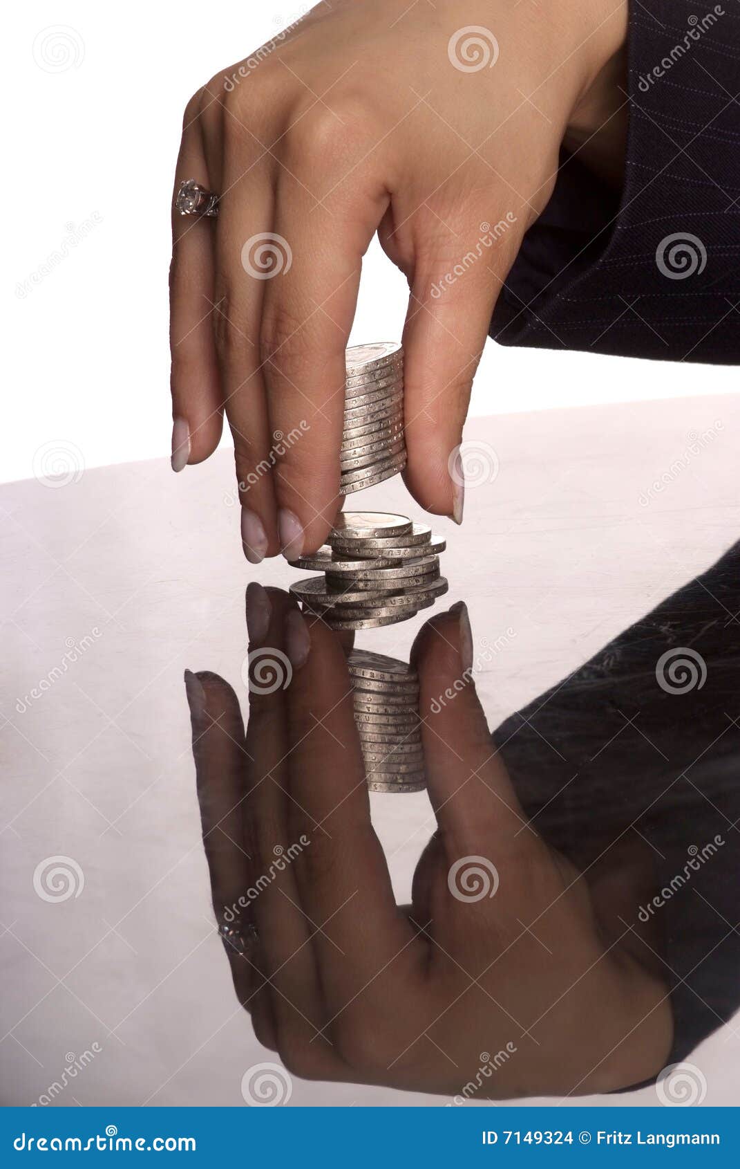 Fingers and money stock photo. Image of coin, contentment - 7149324