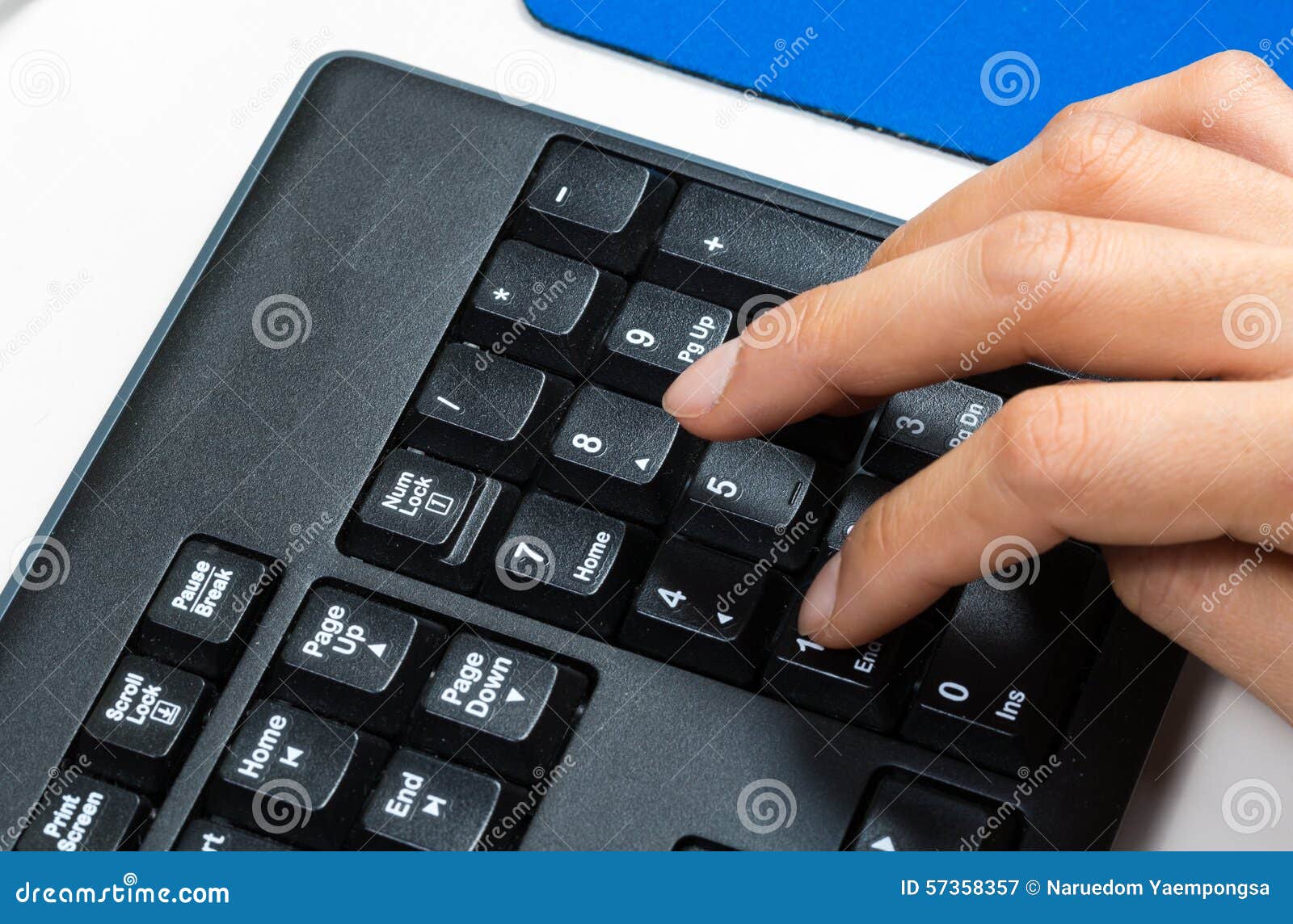Fingers on numpad stock image. Image of calculation, code - 57358357