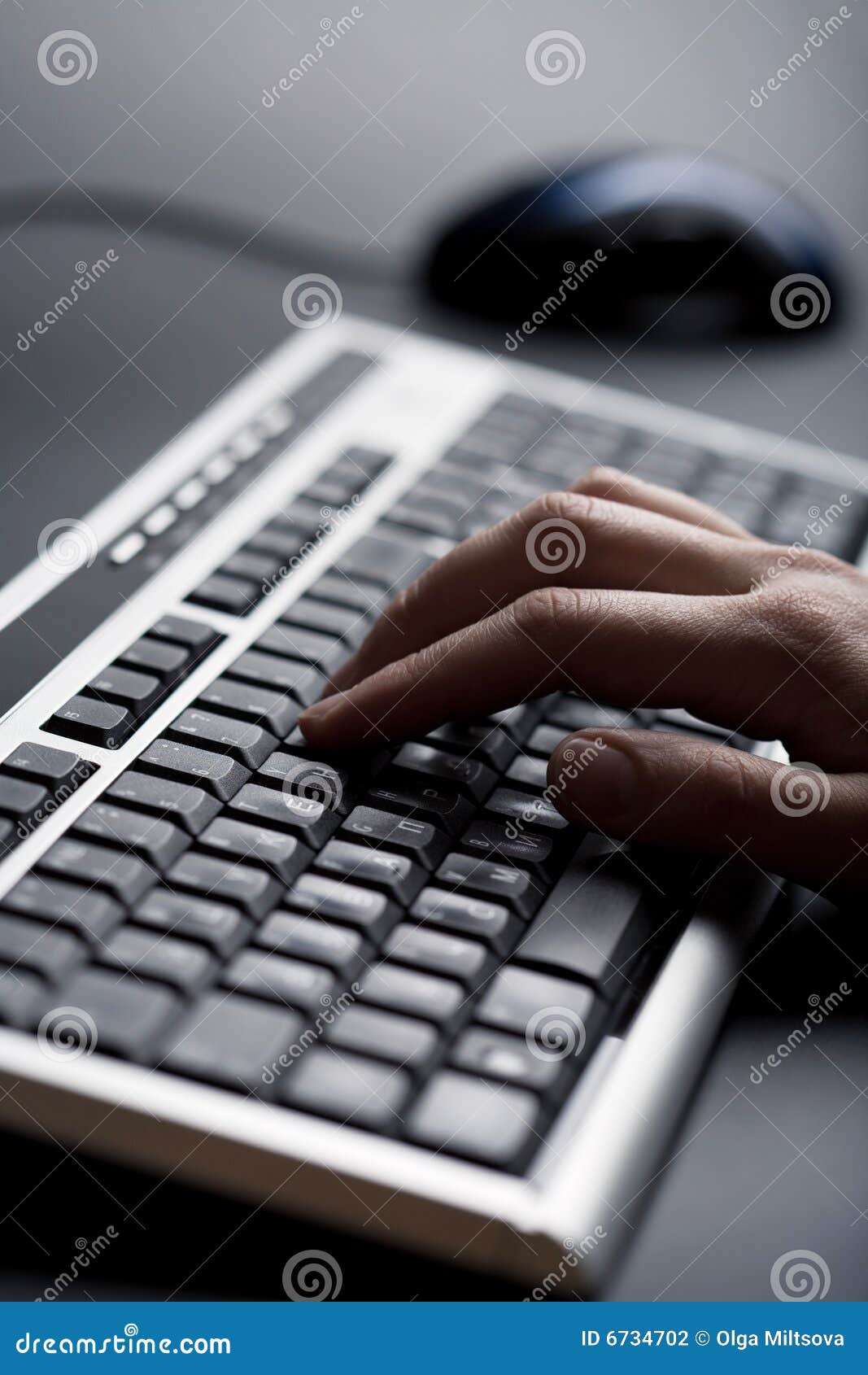 Fingers over keyboard stock photo. Image of businessman - 6734702