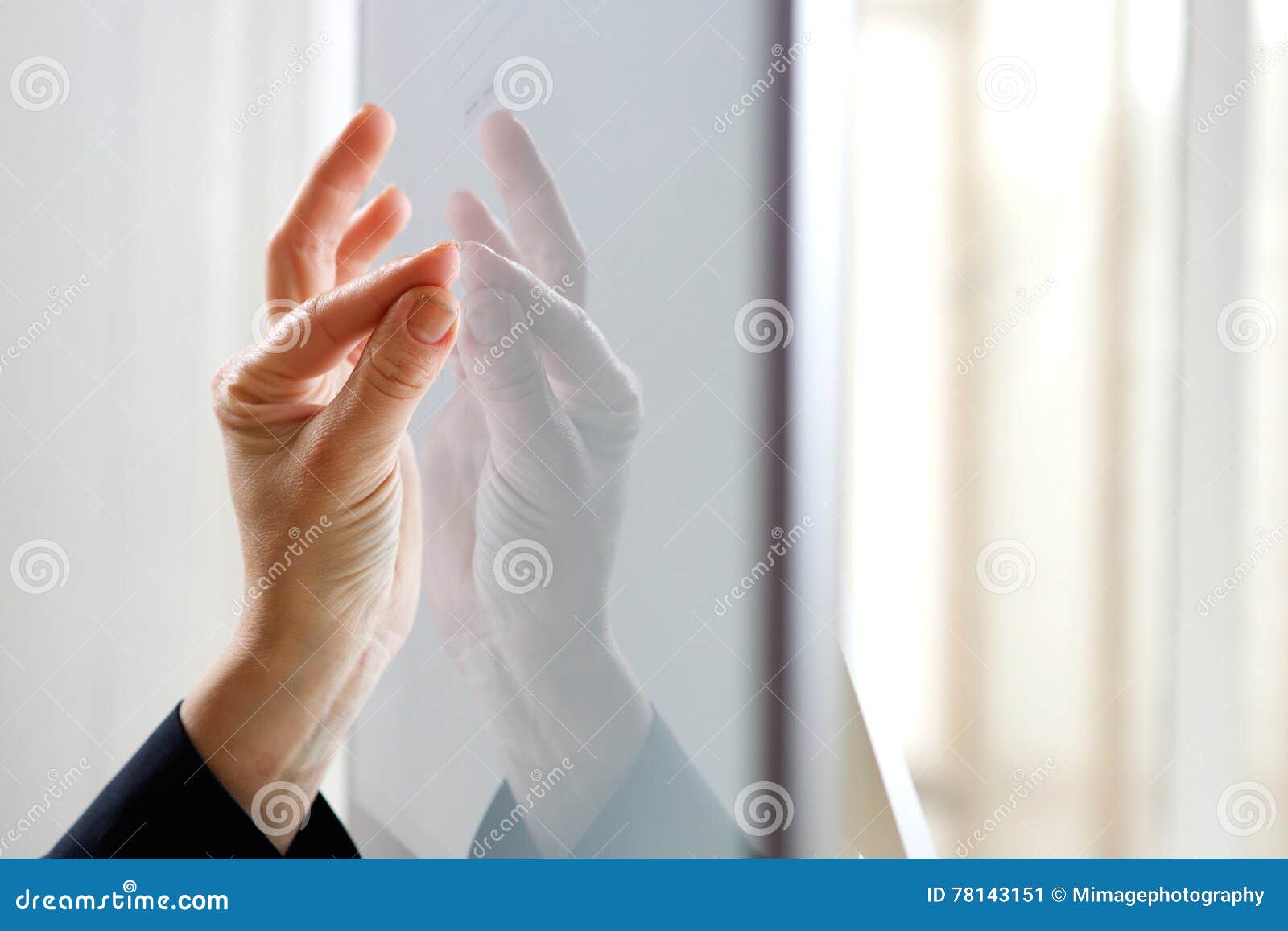 Fingers Pinching Icon on Screen Stock Image - Image of index, older ...