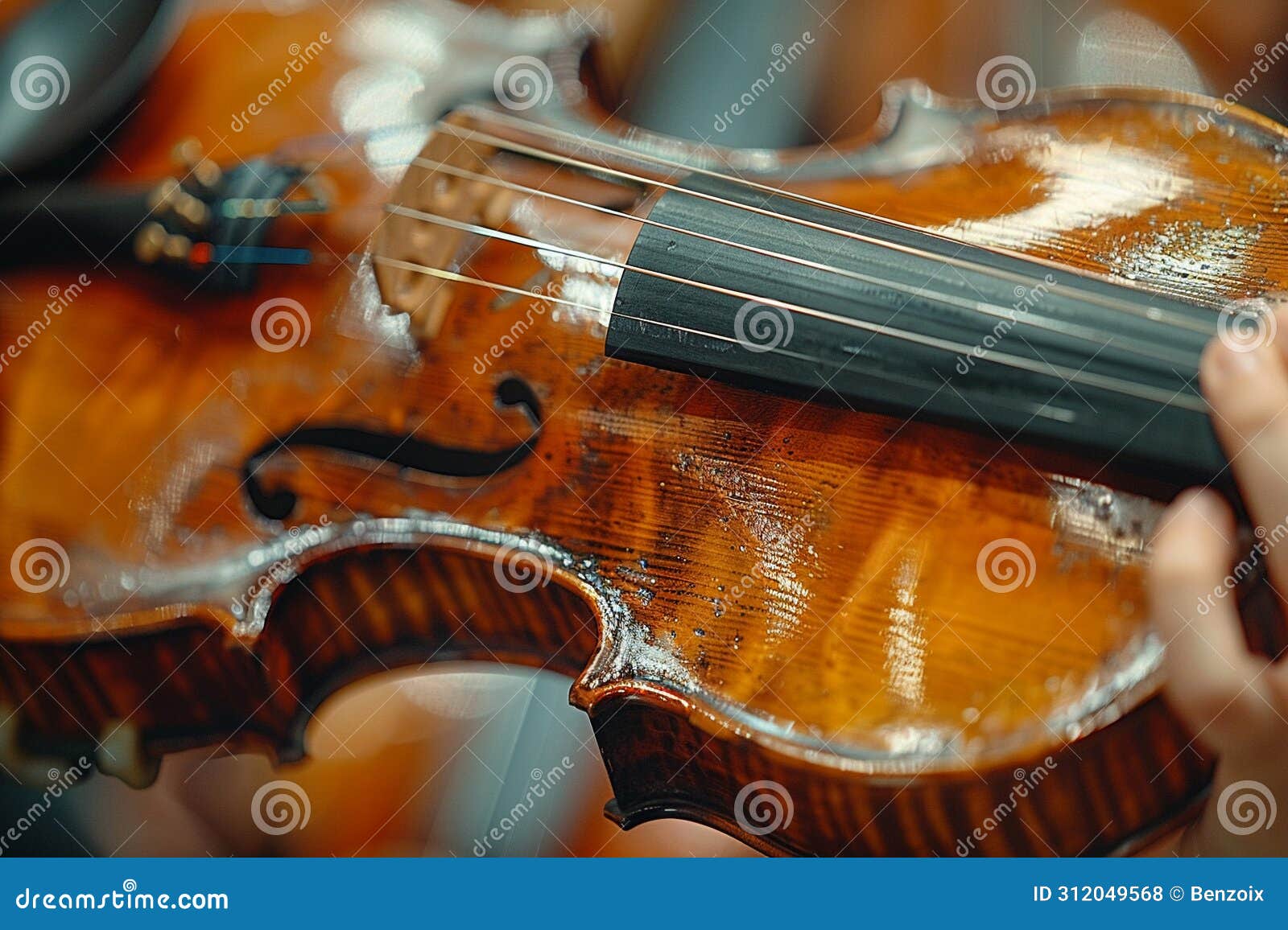 Fingers Plucking the Strings of a Violin Stock Photo - Image of express ...