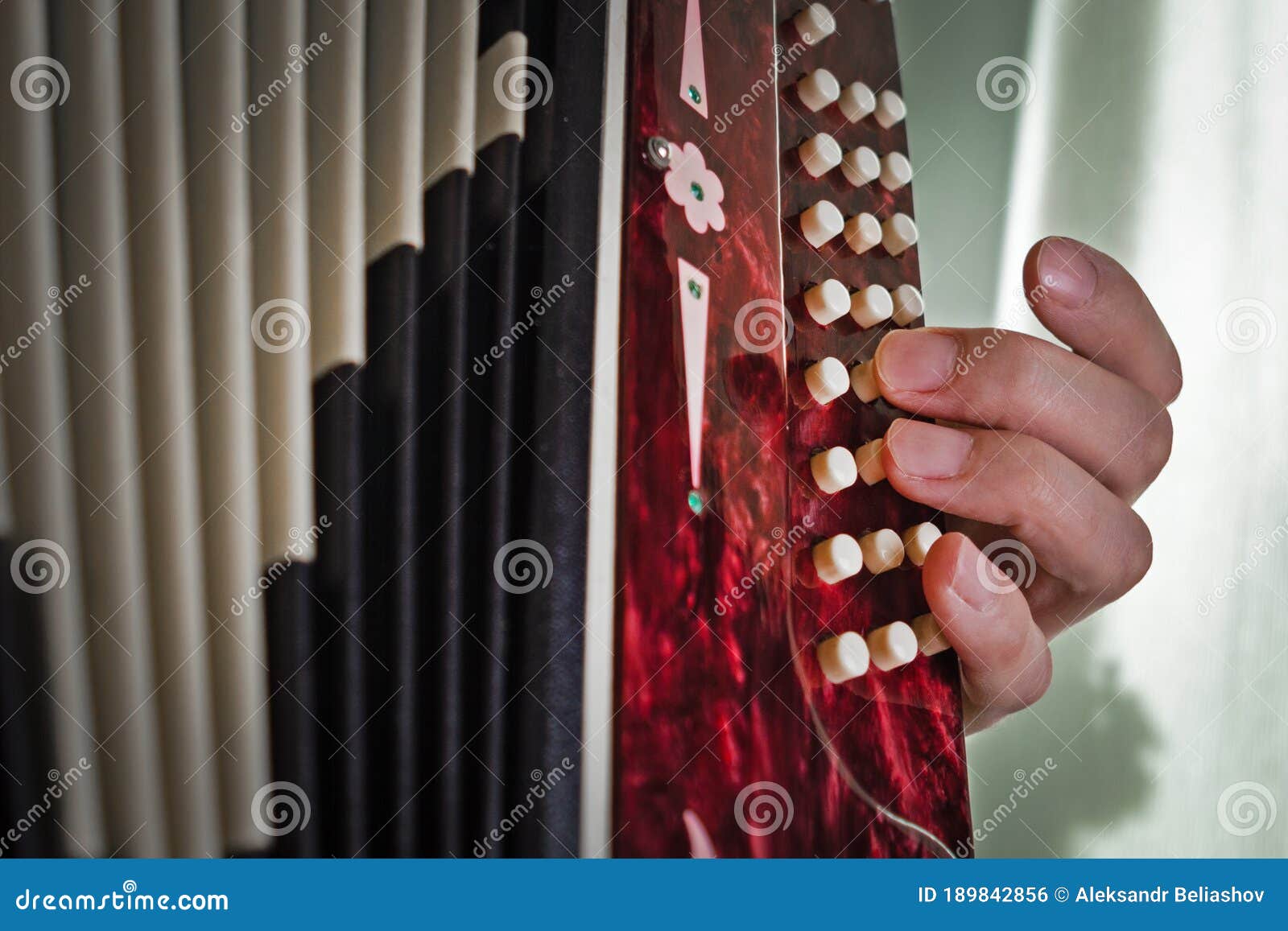 Fingers Press the Harmony Buttons Stock Photo - Image of traditional ...