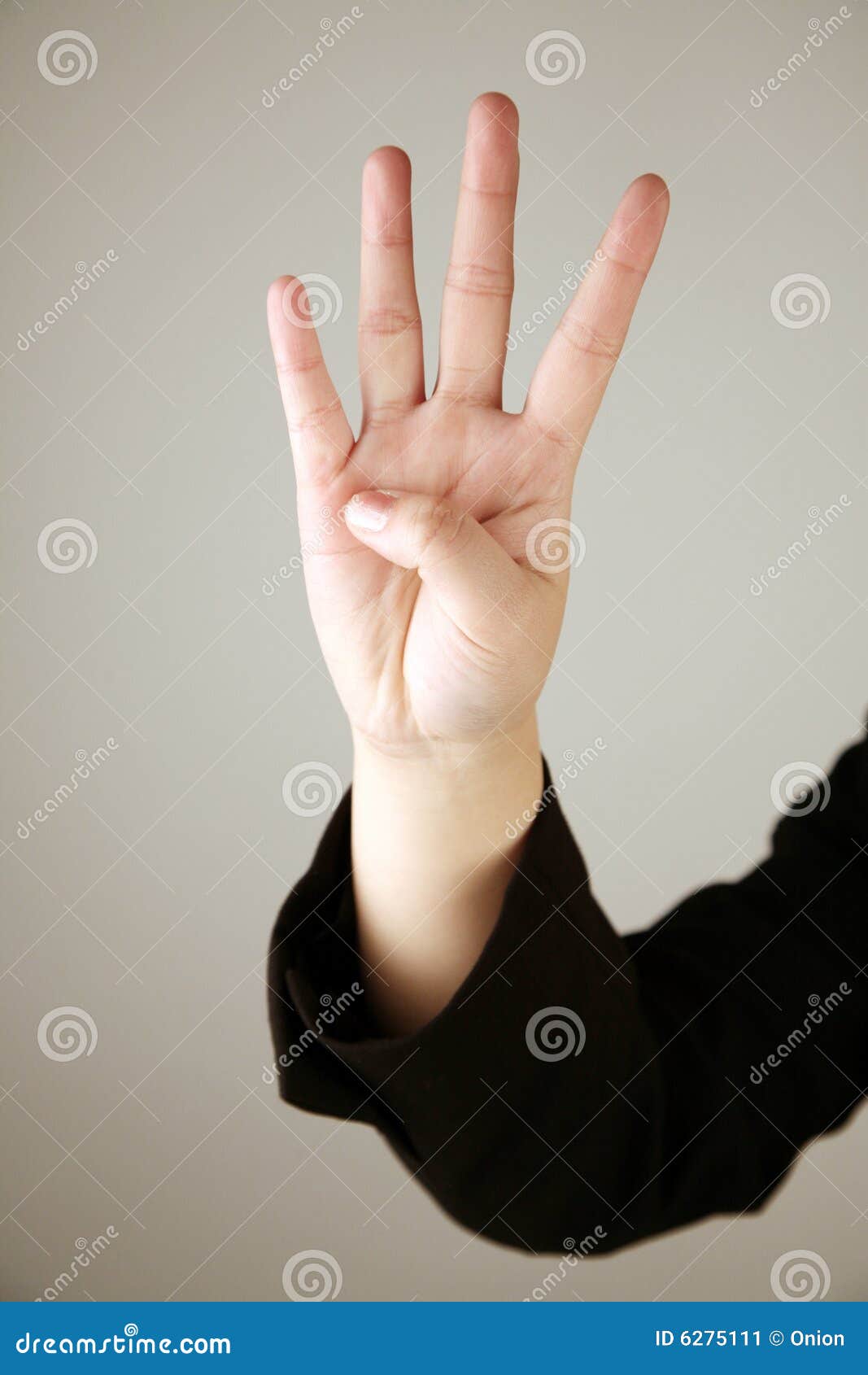 Fingers showing number 4 stock image. Image of counting - 6275111