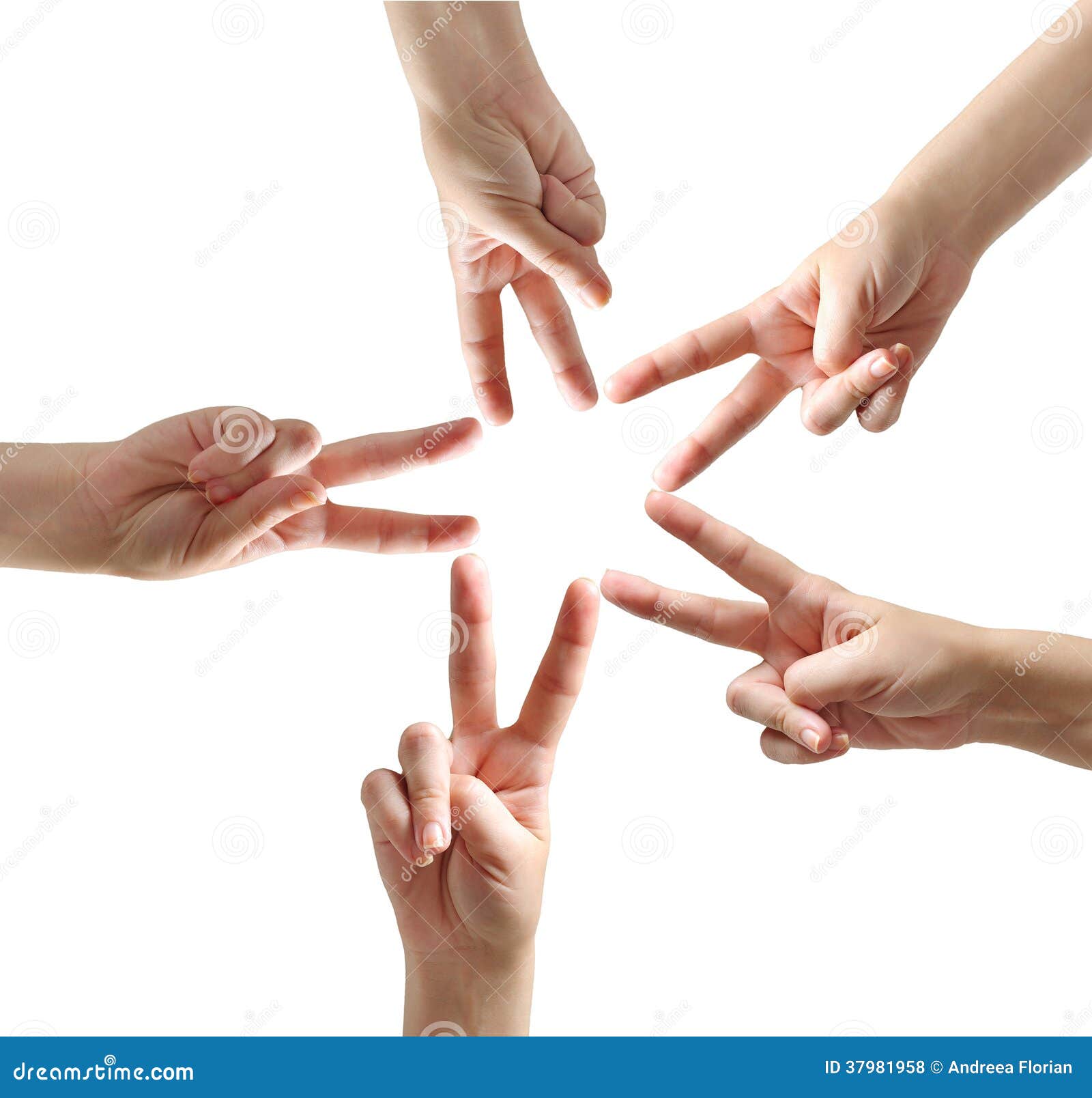 Fingers Star Shape Stock Photography | CartoonDealer.com #37981958