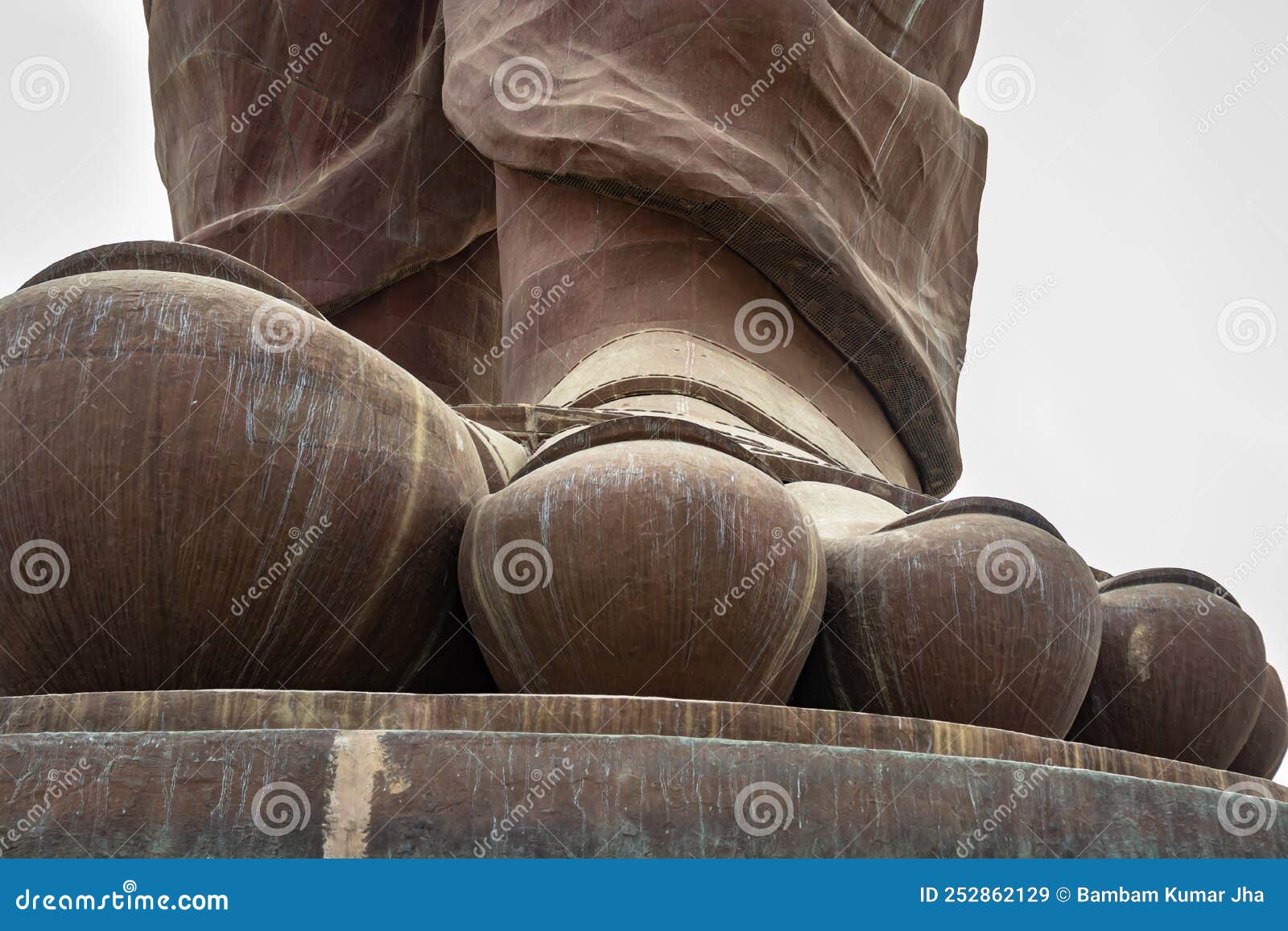 Fingers of Statue of Unity with Bright Dramatic Sky at Day from ...
