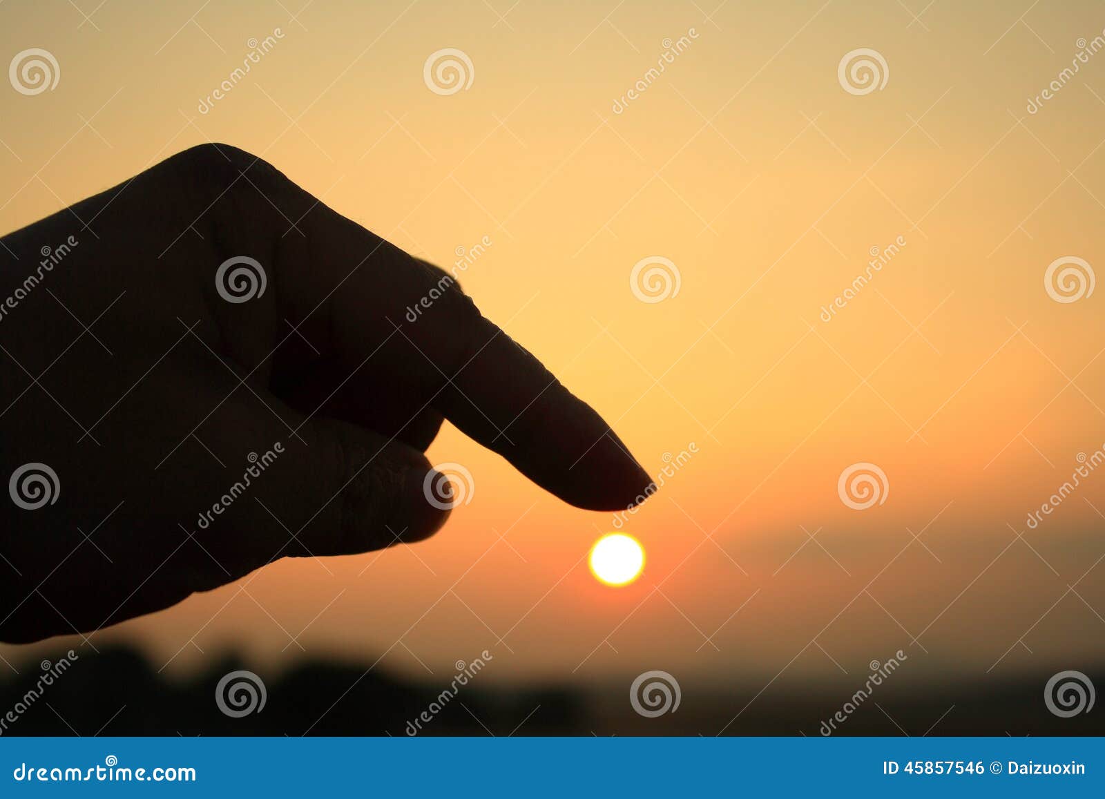 Fingers on sunset stock photo. Image of light, catching - 45857546