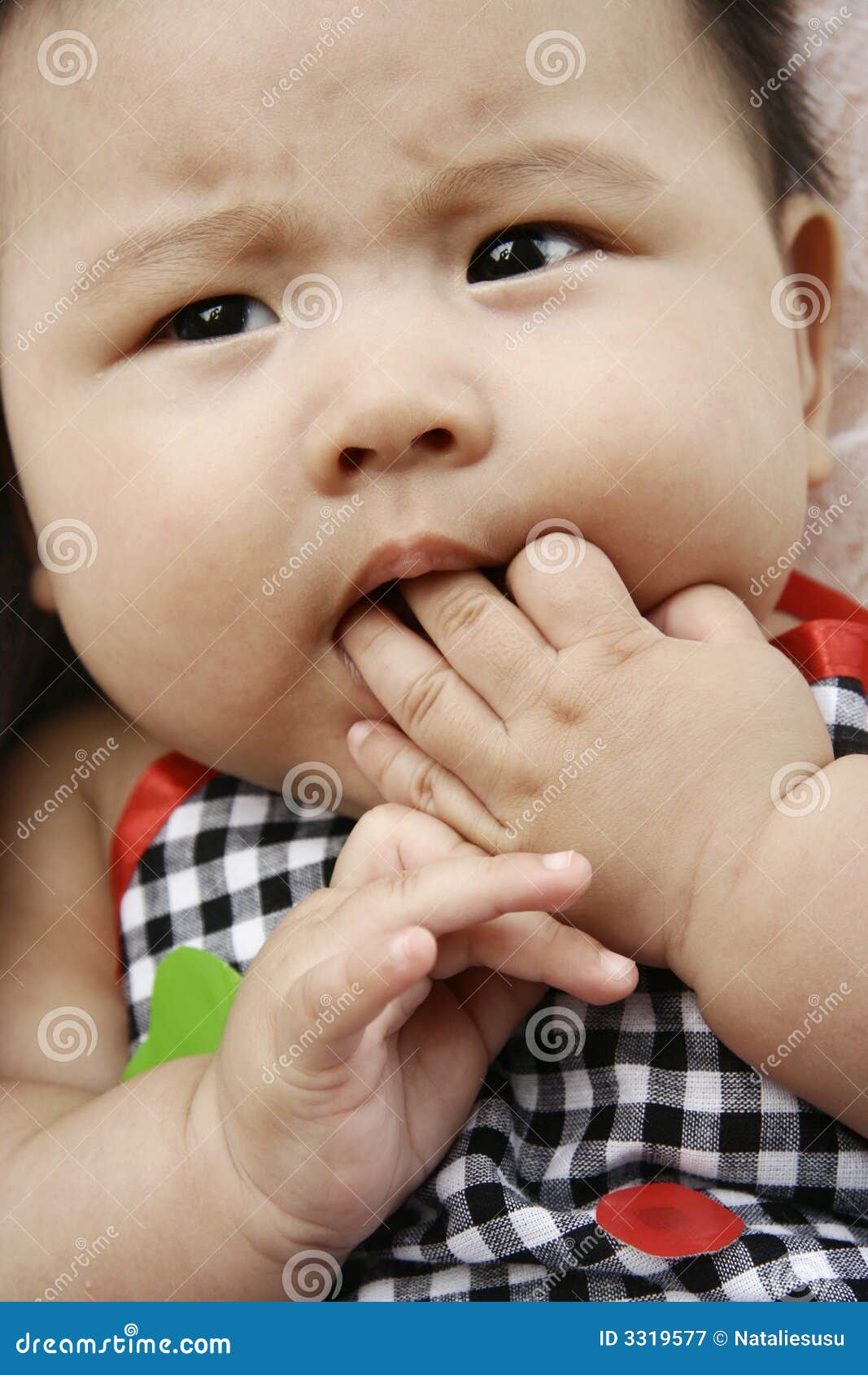Fingers taste good stock image. Image of baby, asian, hands - 3319577