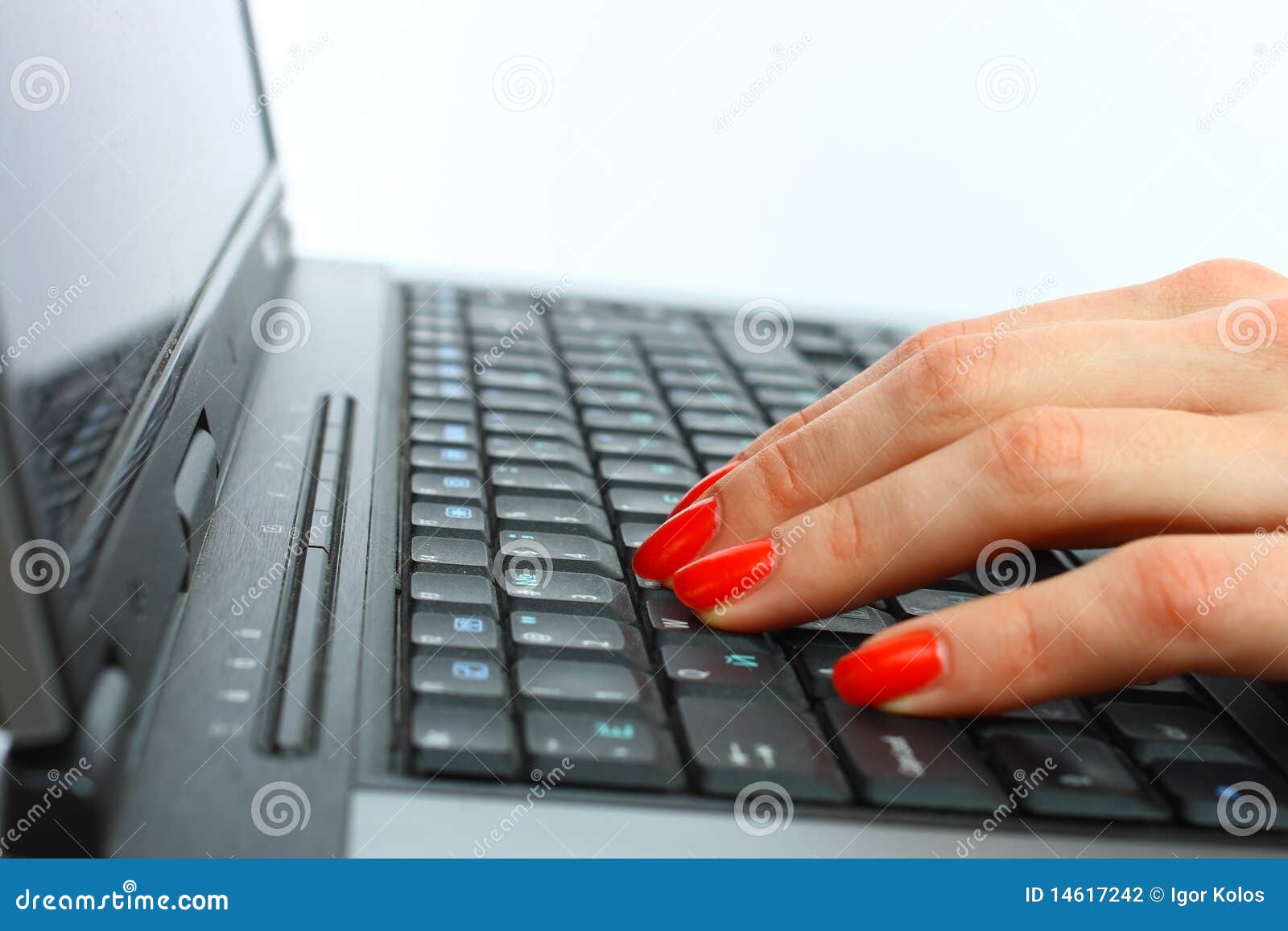 Fingers typing stock photo. Image of adults, isolated - 14617242