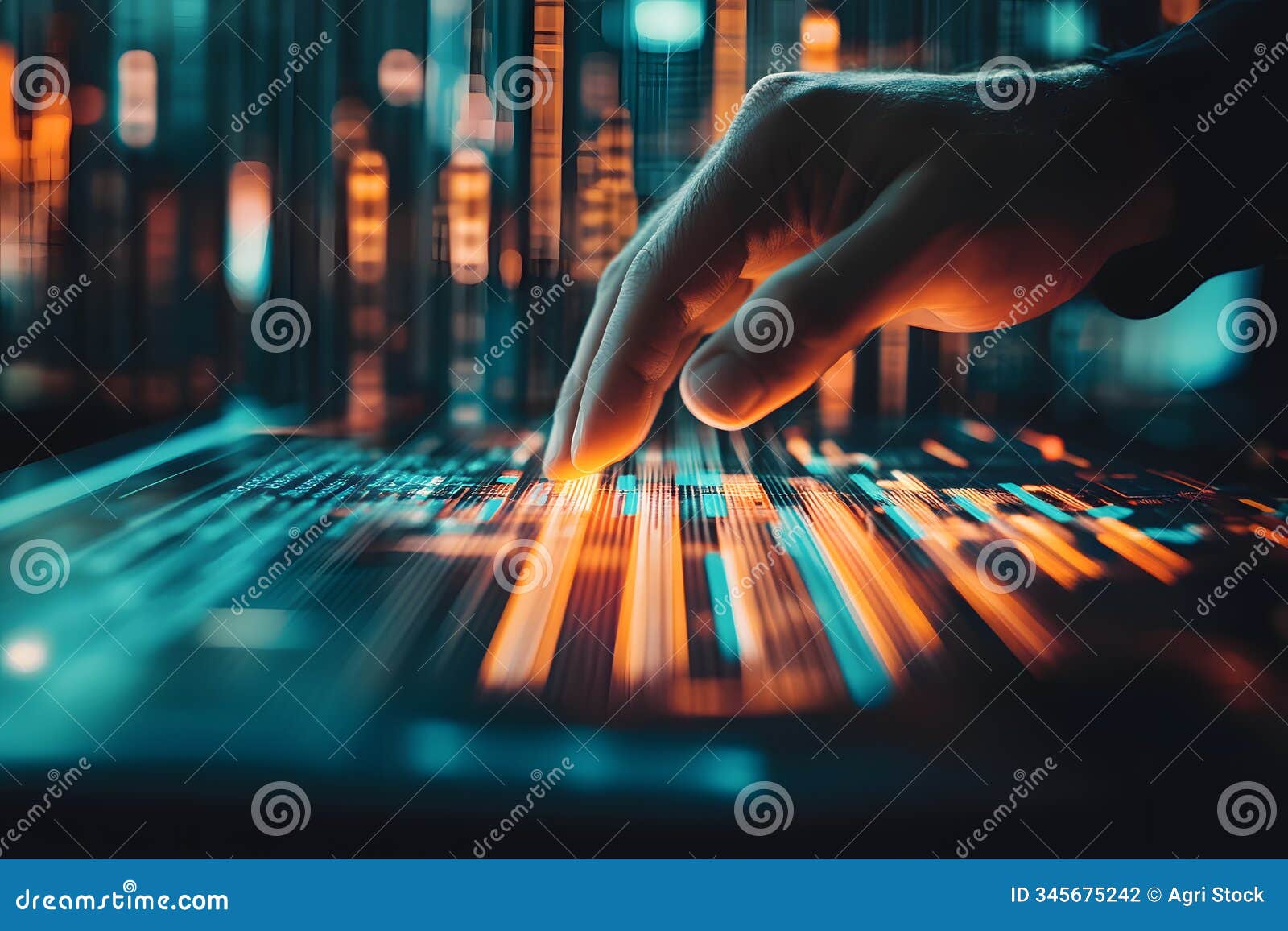 A Fingertip Hovering Over Copper Coins Stock Photography ...