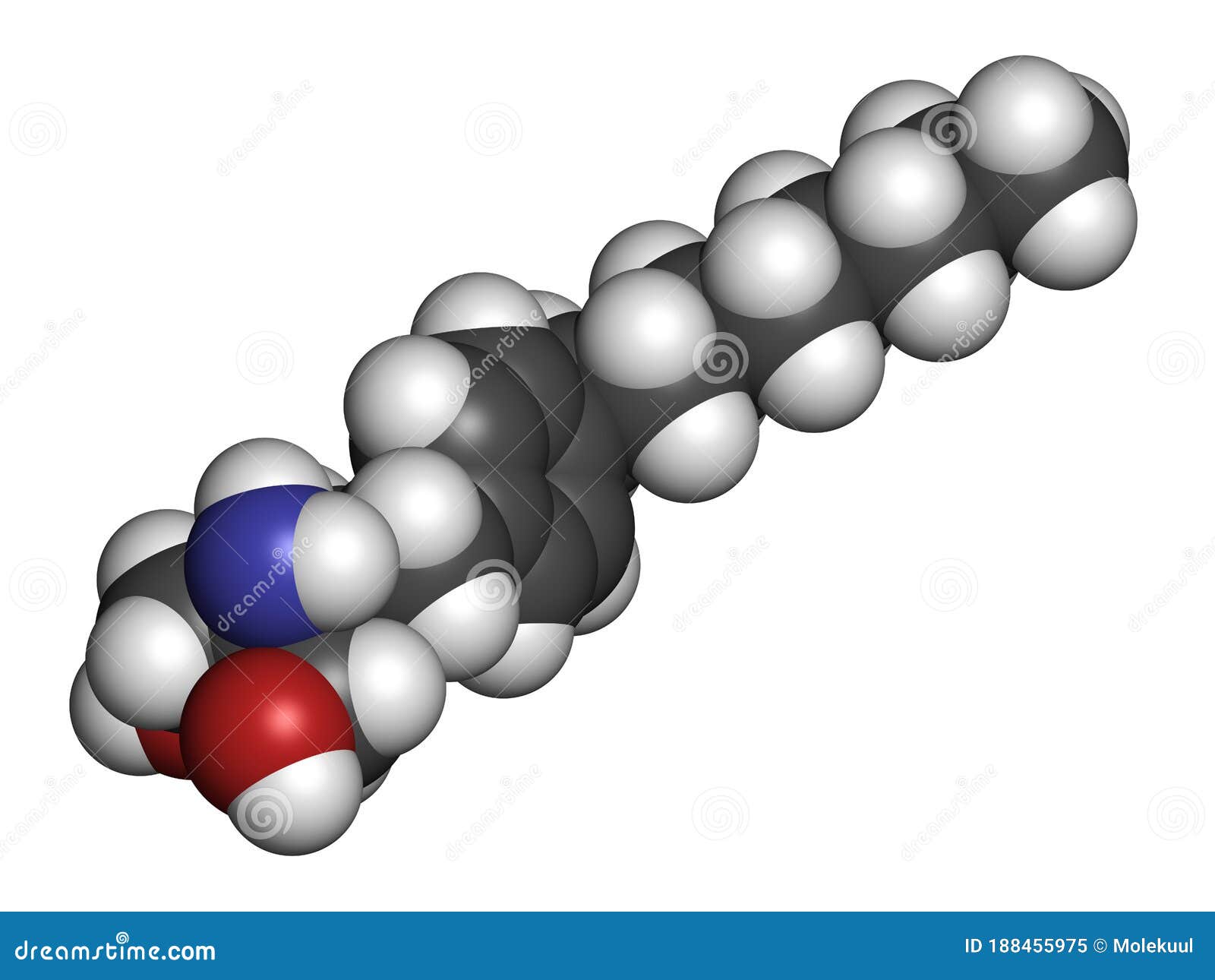 Fingolimod Molecule, Structural Chemical Formula, Ball-and-stick Model ...