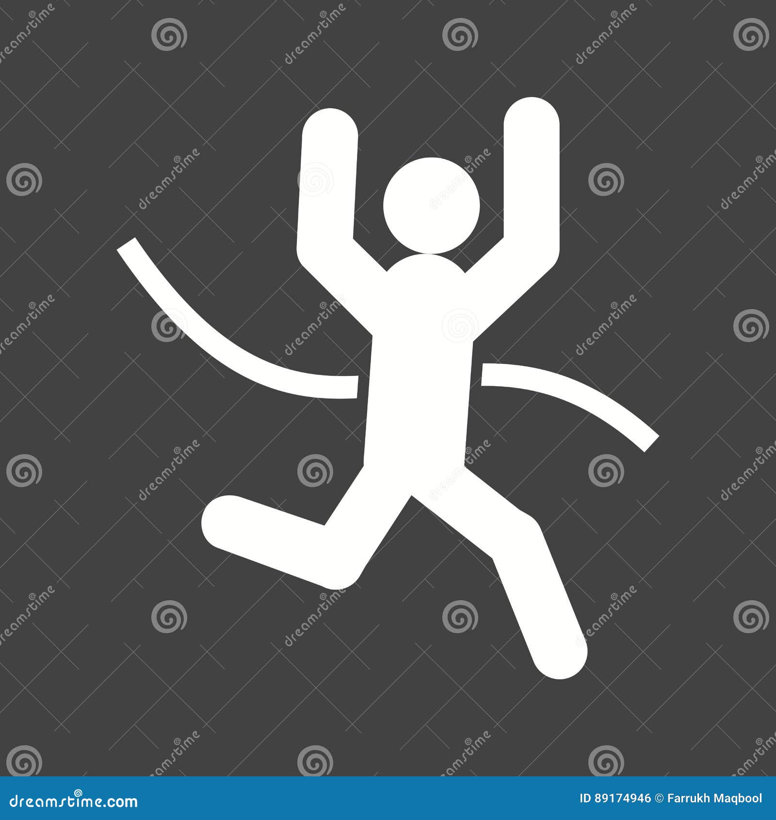 Fini illustration de vecteur. Illustration du olympique - 89174946