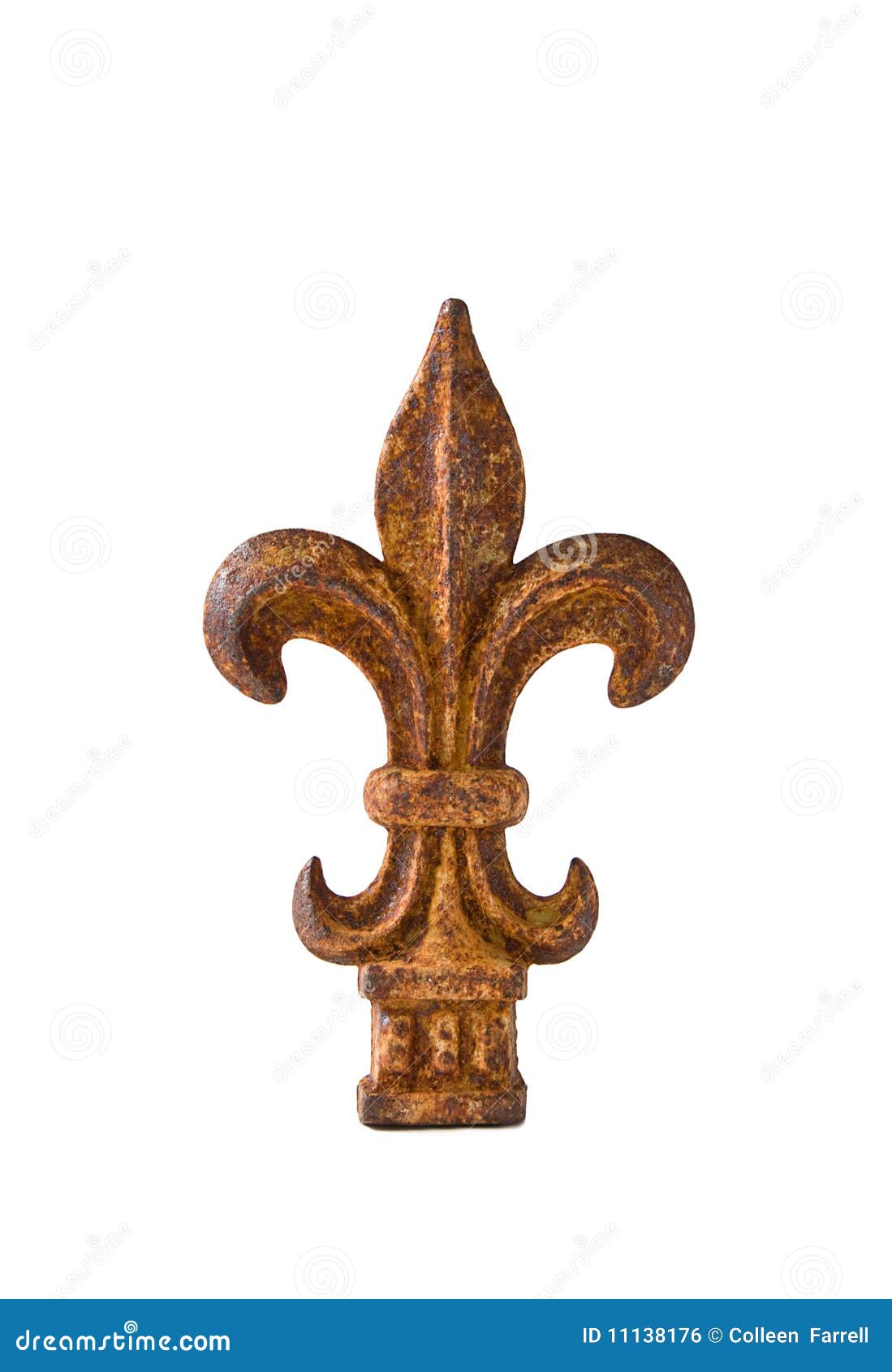 Finial De La Flor De Lis Del Hierro Foto de archivo - Imagen de primer ...