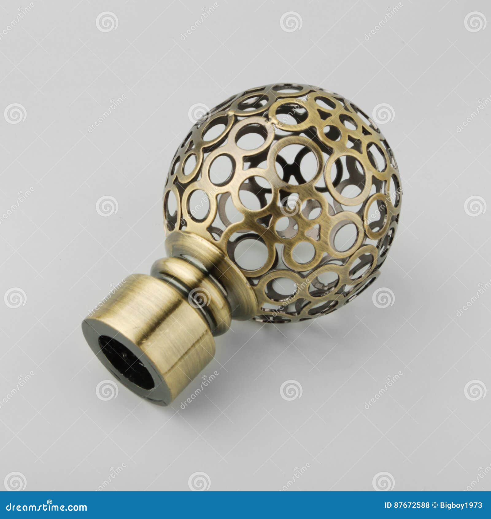 Finials for Curtain Cornices. Stock Photo - Image of pole, texture ...