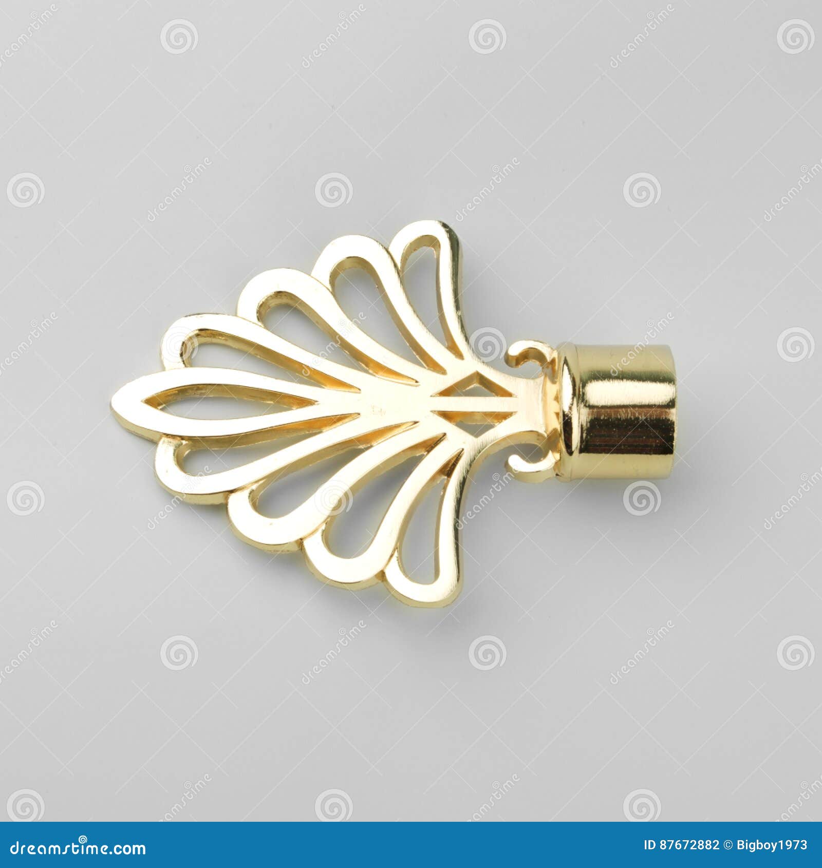 Finials for Curtain Cornices. Stock Photo - Image of curtain, pole ...