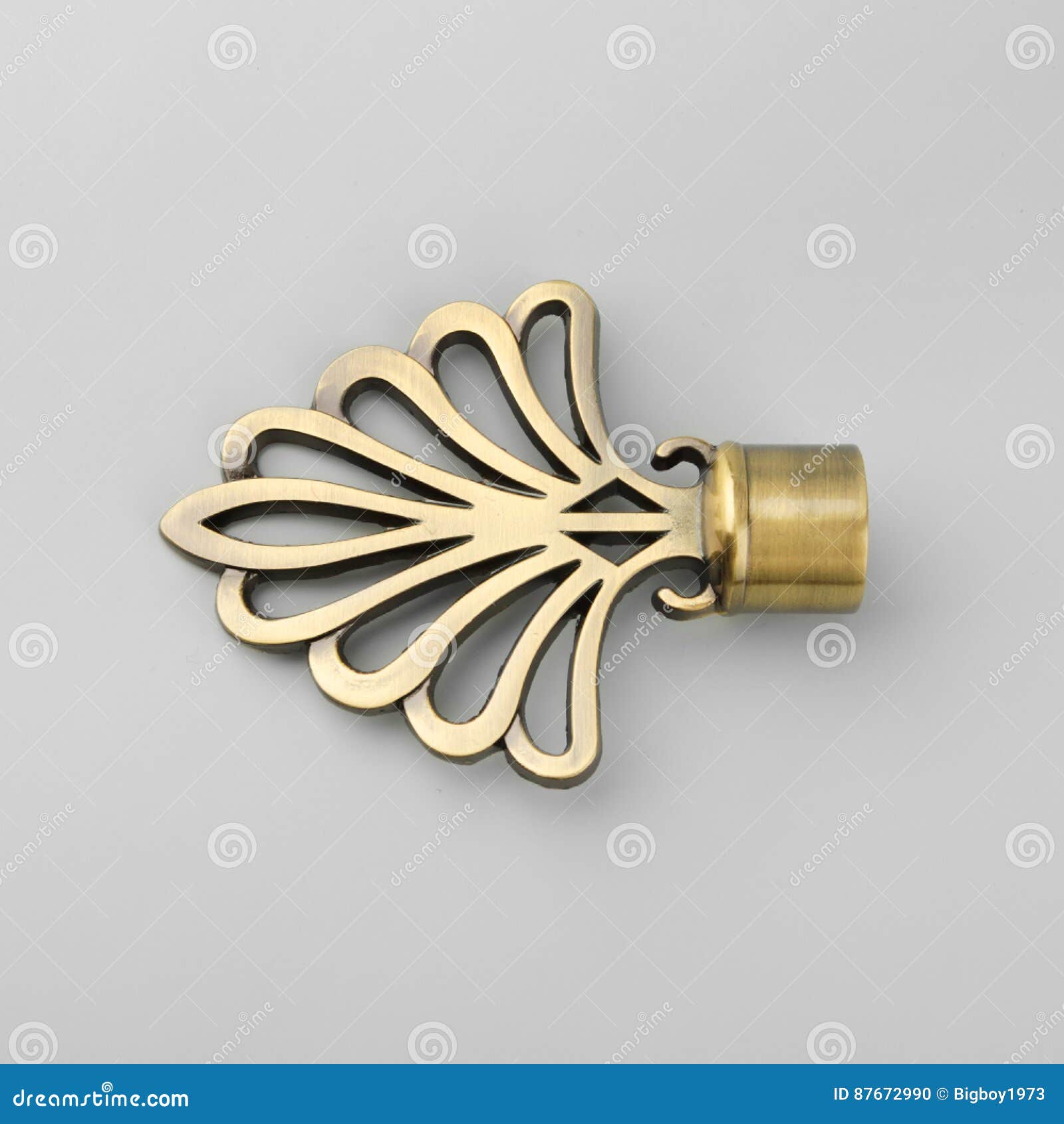 Finials for Curtain Cornices. Stock Photo - Image of pole, textile ...