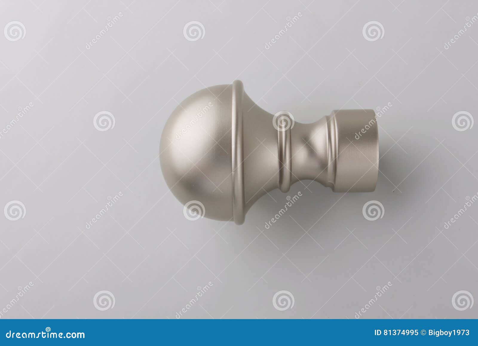 Finials for Curtain Cornices. Stock Image - Image of chrome, fabric ...