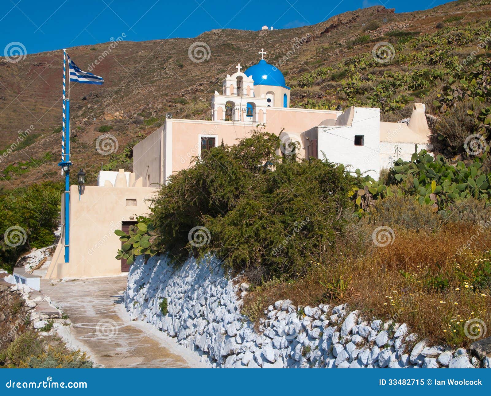 Finikia Santorini Grecia imagen de archivo. Imagen de honeymoon - 33482715