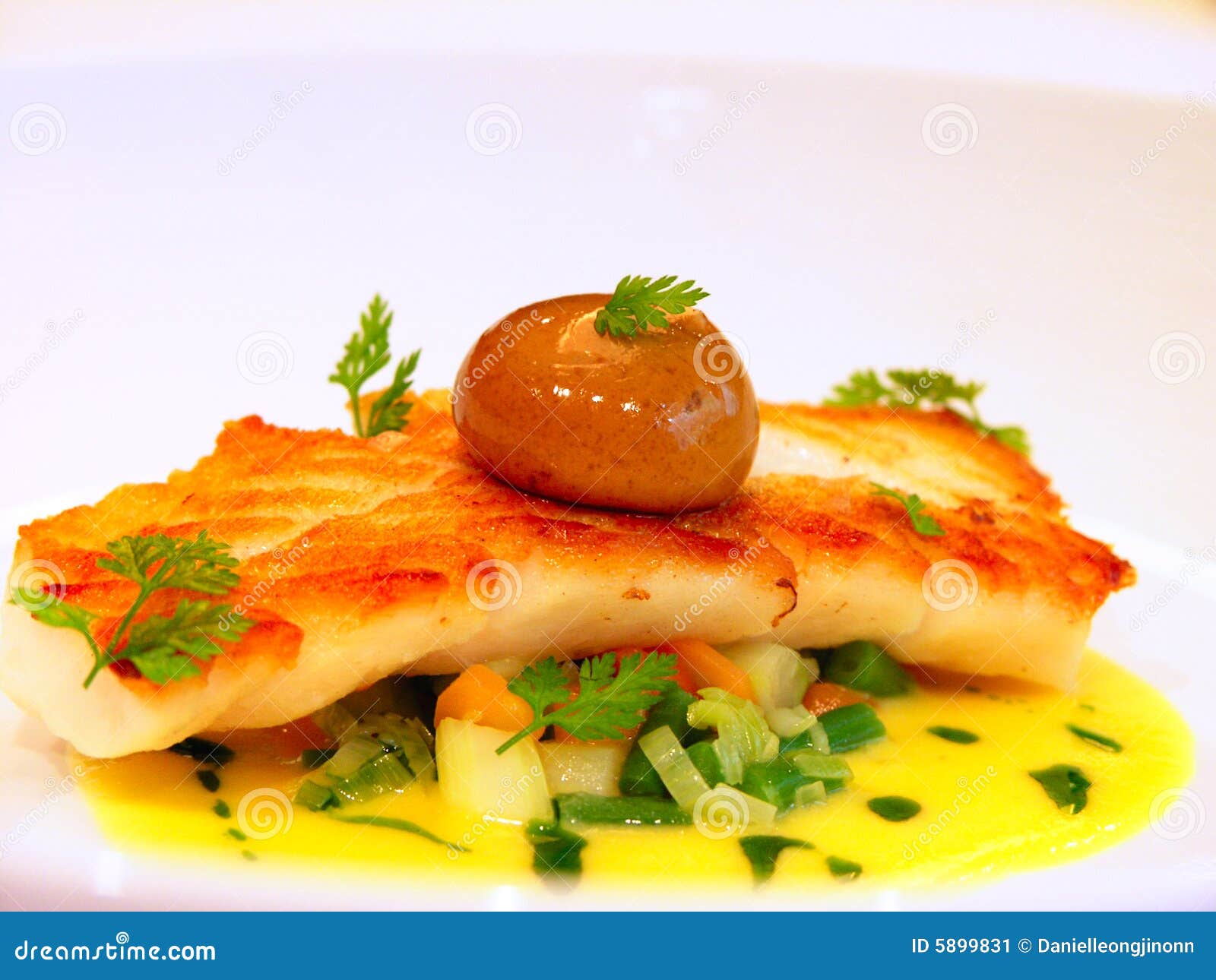 Fining Dining dish stock image. Image of christmas, grill - 5899831