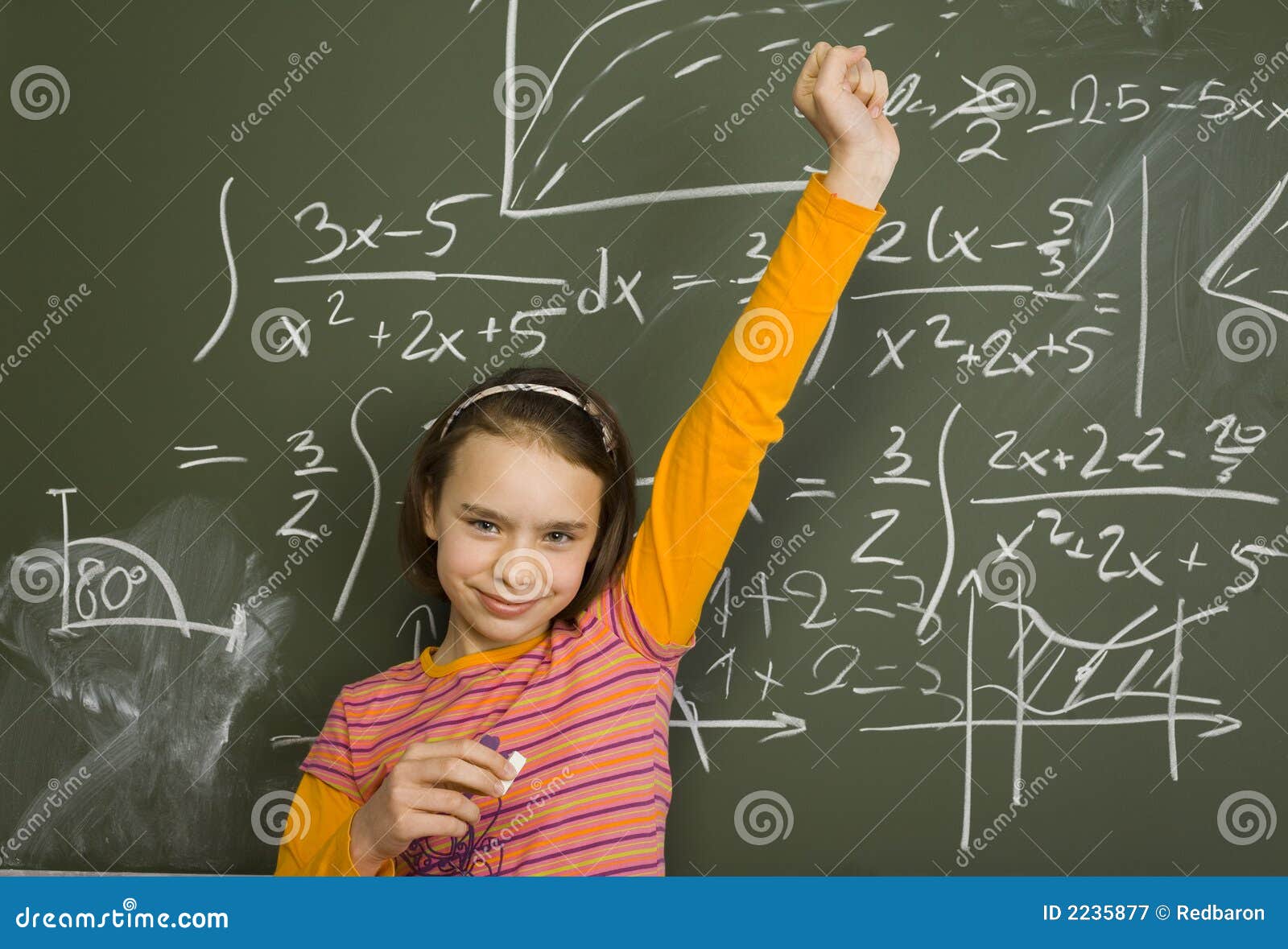Finish! stock image. Image of mind, girl, education, genius - 2235877