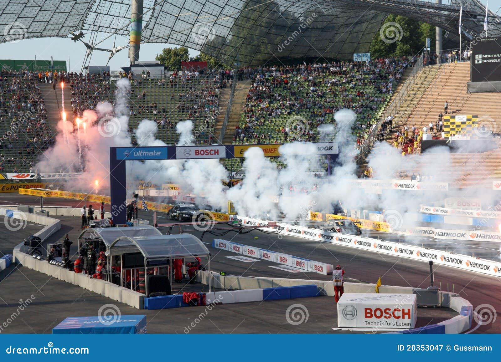 Finish of the First DTM Race in Munich Editorial Photography - Image of ...