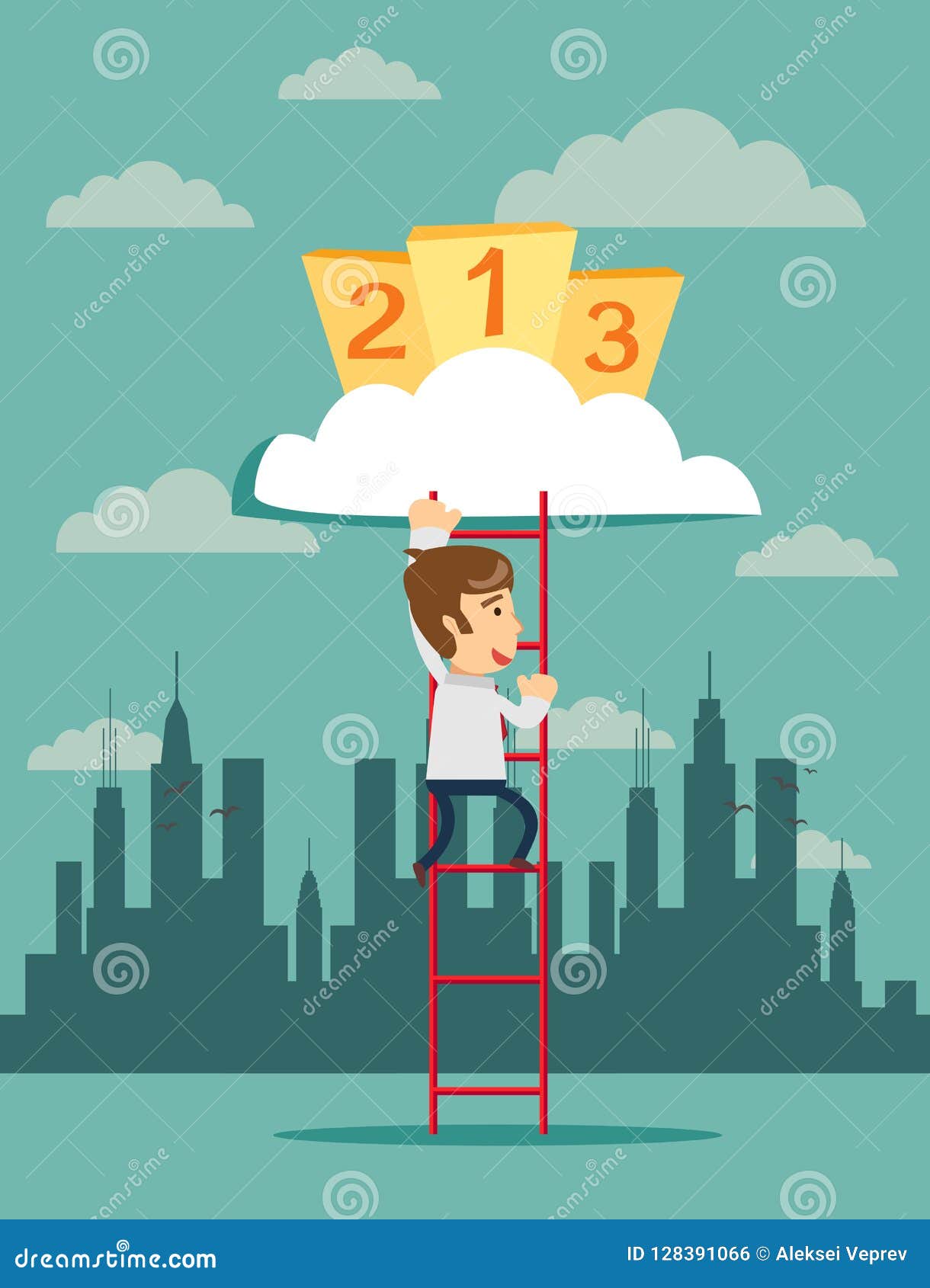 Finish First, Second, or Third Stock Vector - Illustration of ...