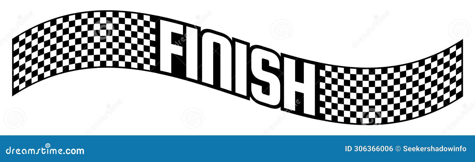Finish Flag for Car Racing Isolated on White Background. Checkered Flag ...