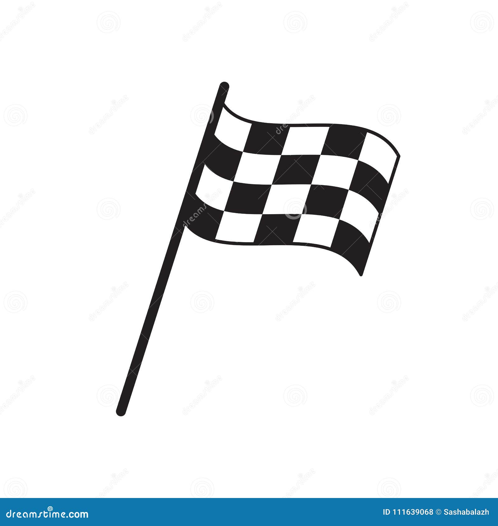 Finish Flag Vector Illustration Isolated on White. Flat Style Stock ...