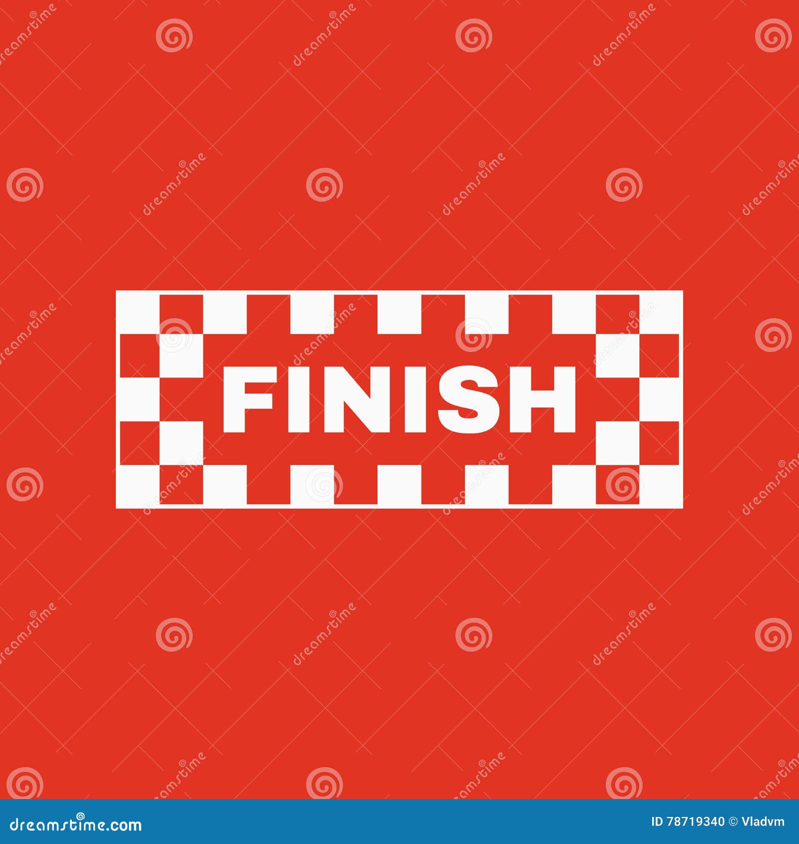 The Finish Icon. Finish Symbol Stock Vector - Illustration of ...