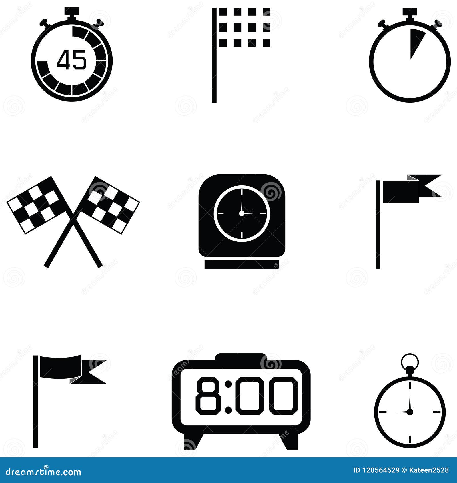 Finish icon set stock vector. Illustration of isolated - 120564529