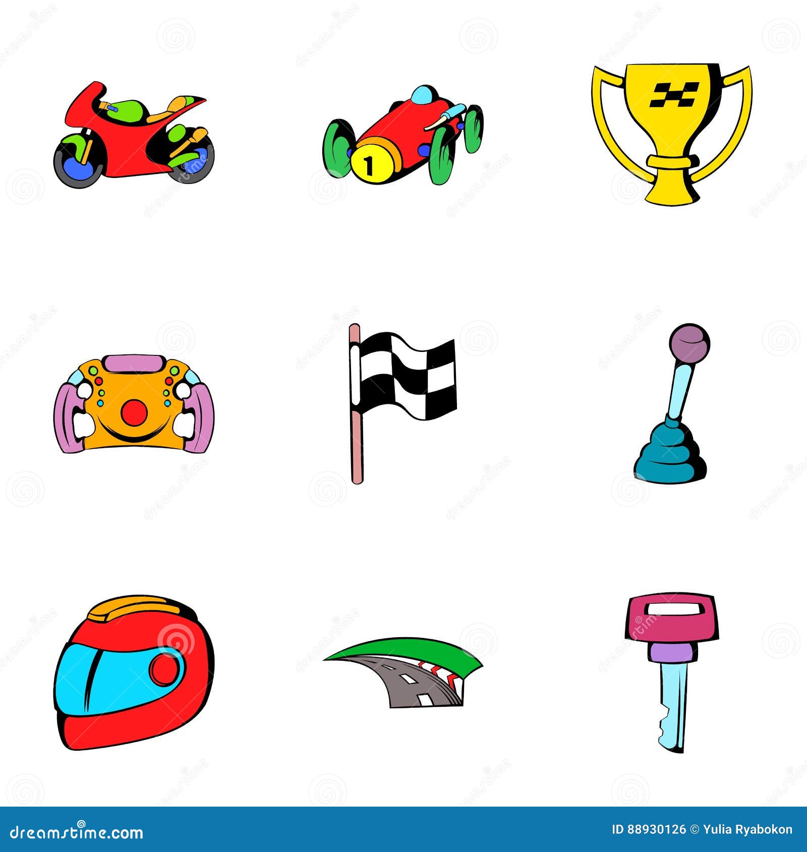 Finish Icons Set, Cartoon Style Stock Vector - Illustration of flag ...