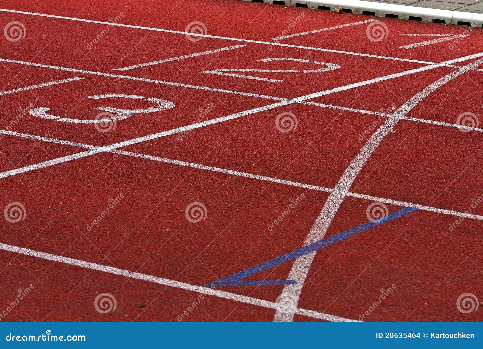 Finish Lane in Athletic Stadion Stock Photo - Image of speed, fitness ...