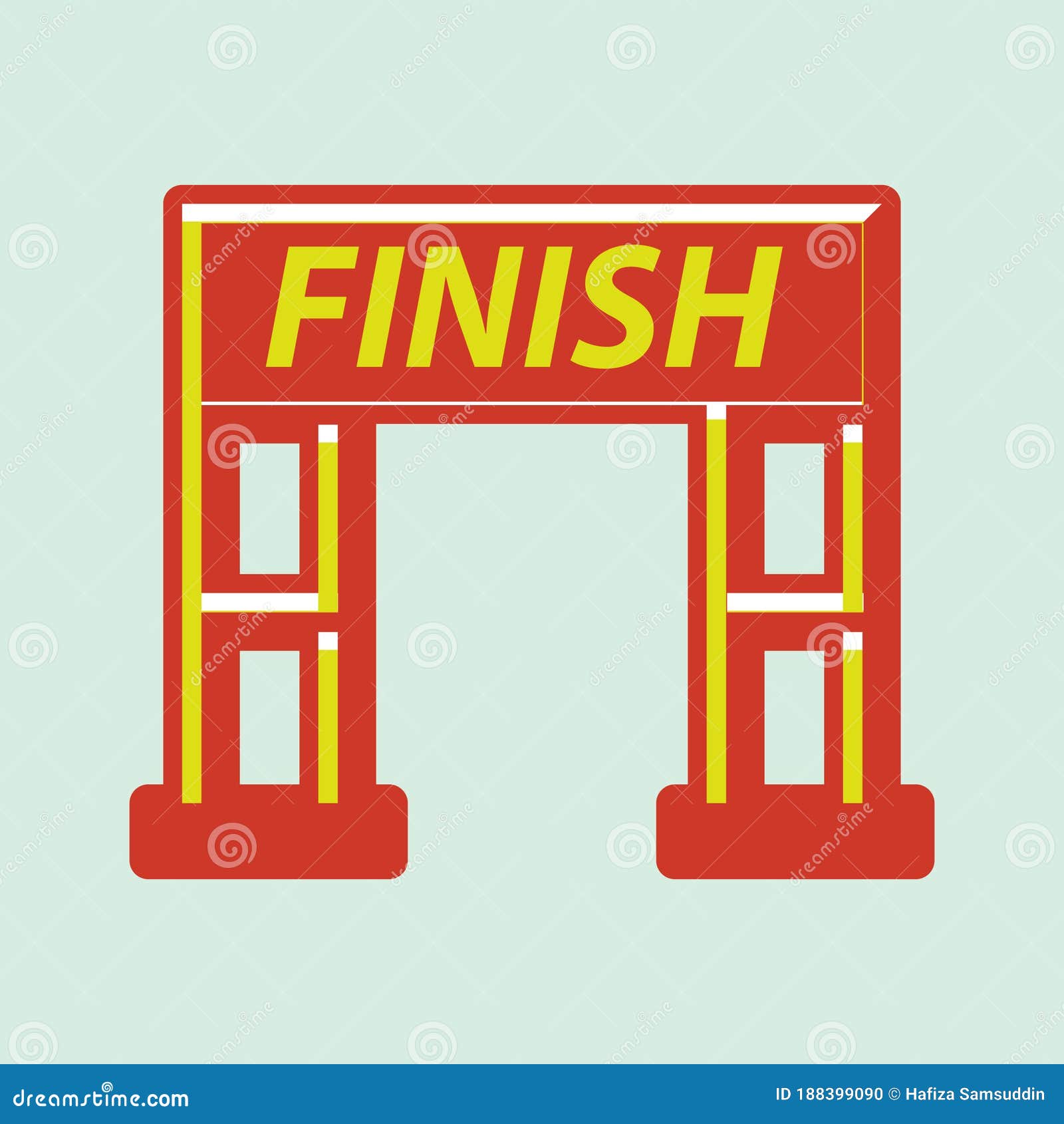 Finish Line Banner. Vector Illustration Decorative Design Stock Vector ...