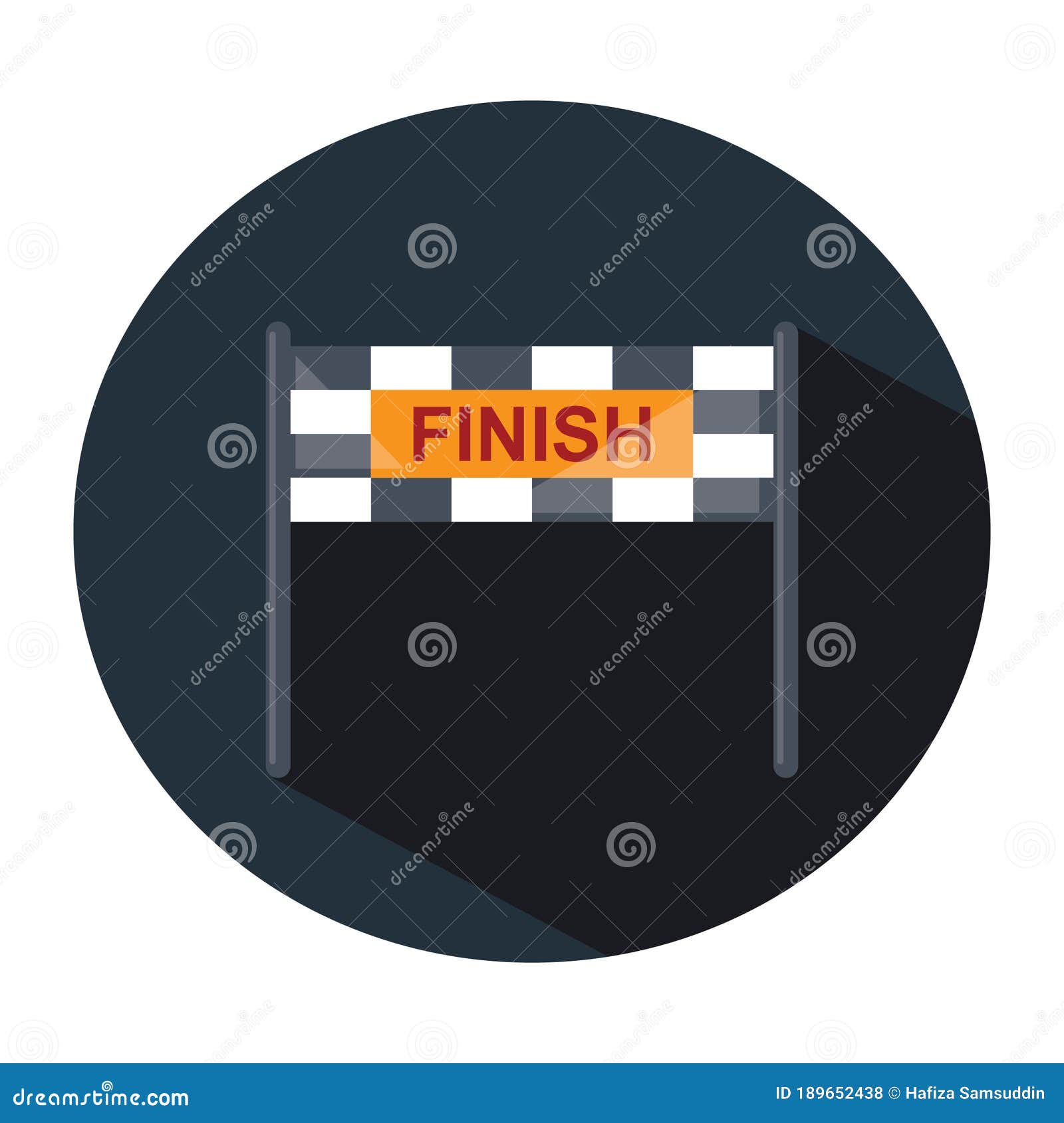 Finish Line Banner. Vector Illustration Decorative Design Stock Vector ...