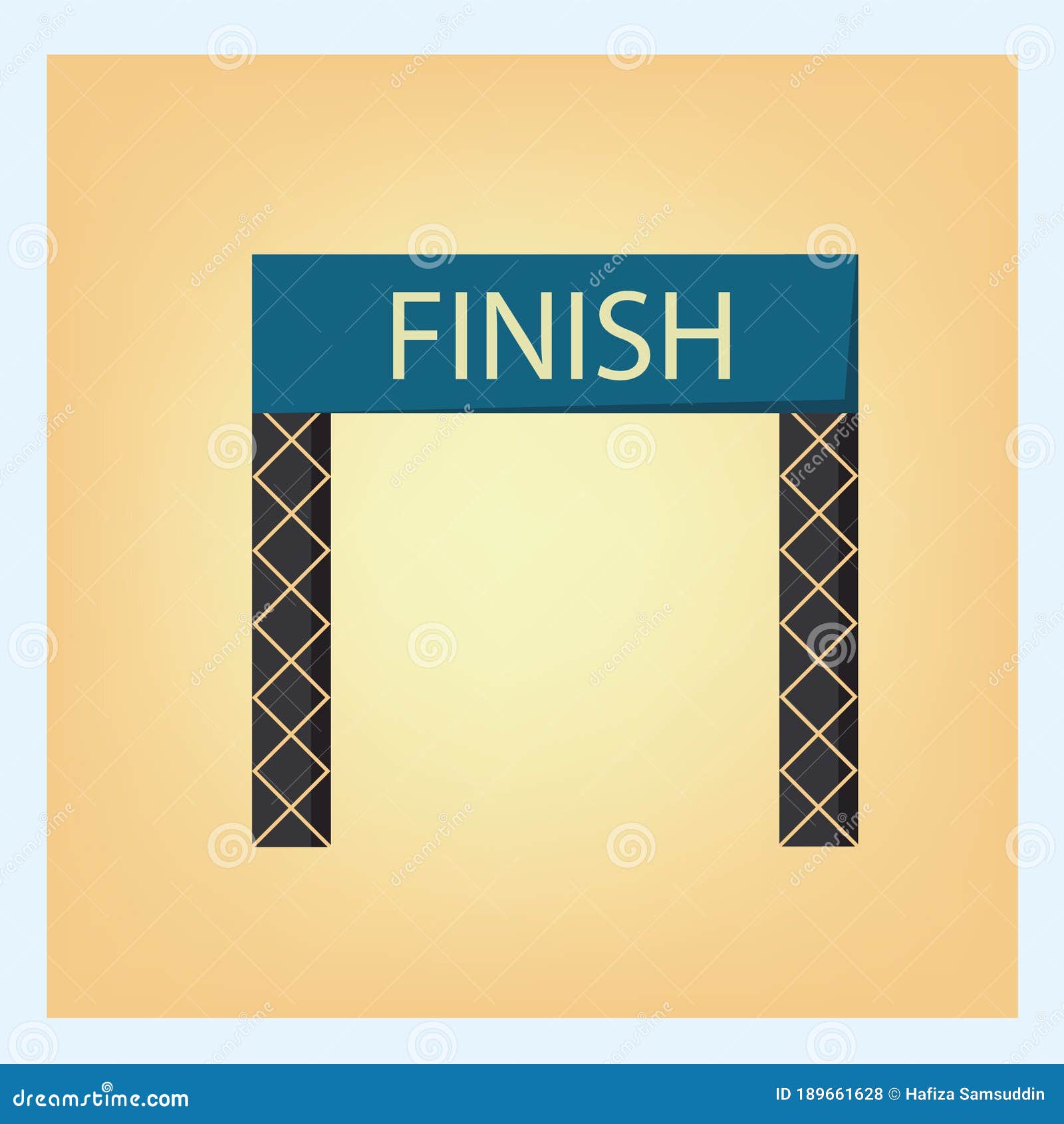 Finish Line Banner. Vector Illustration Decorative Design Stock Vector ...
