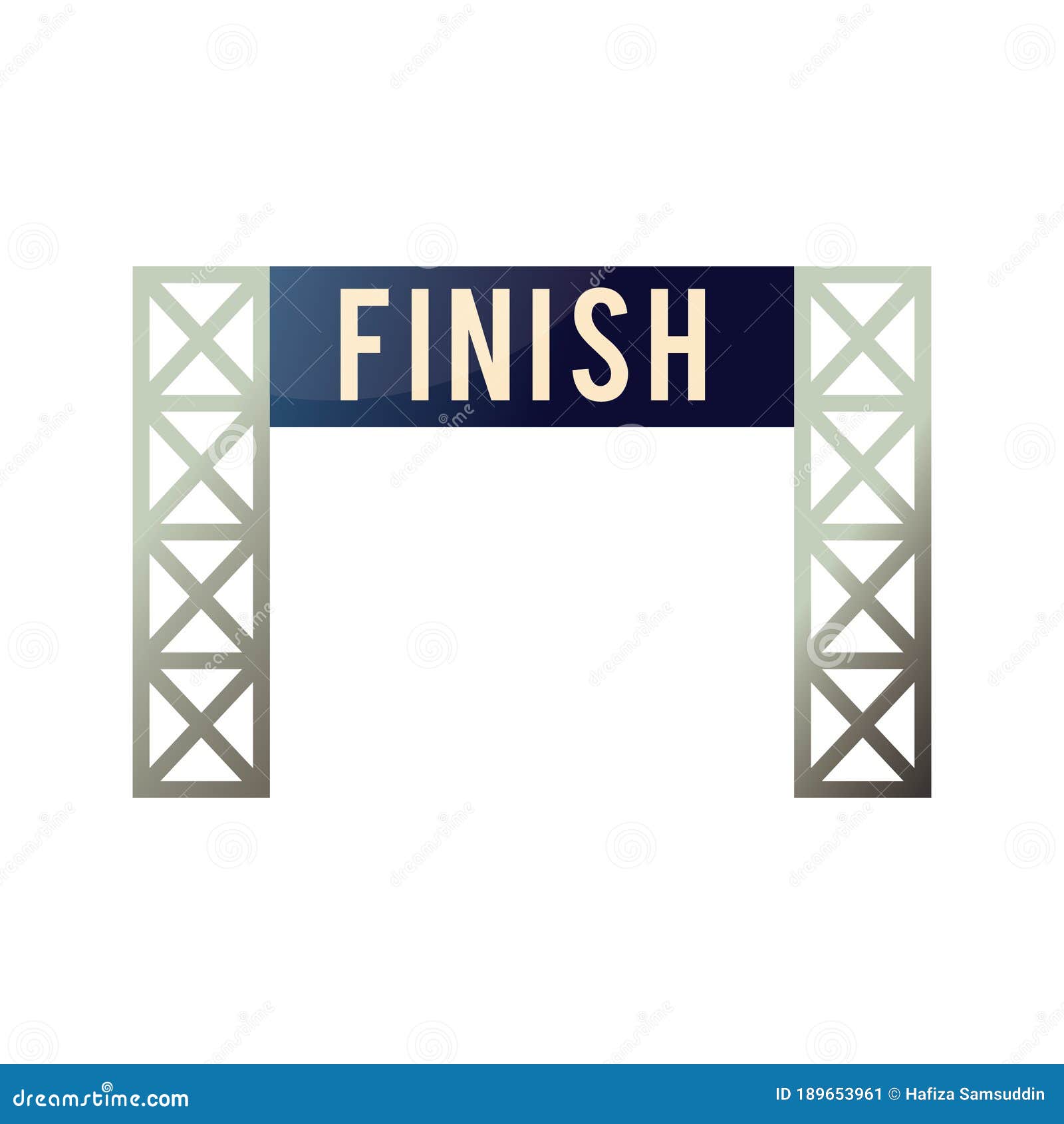 Finish Line Board. Vector Illustration Decorative Design Stock Vector ...