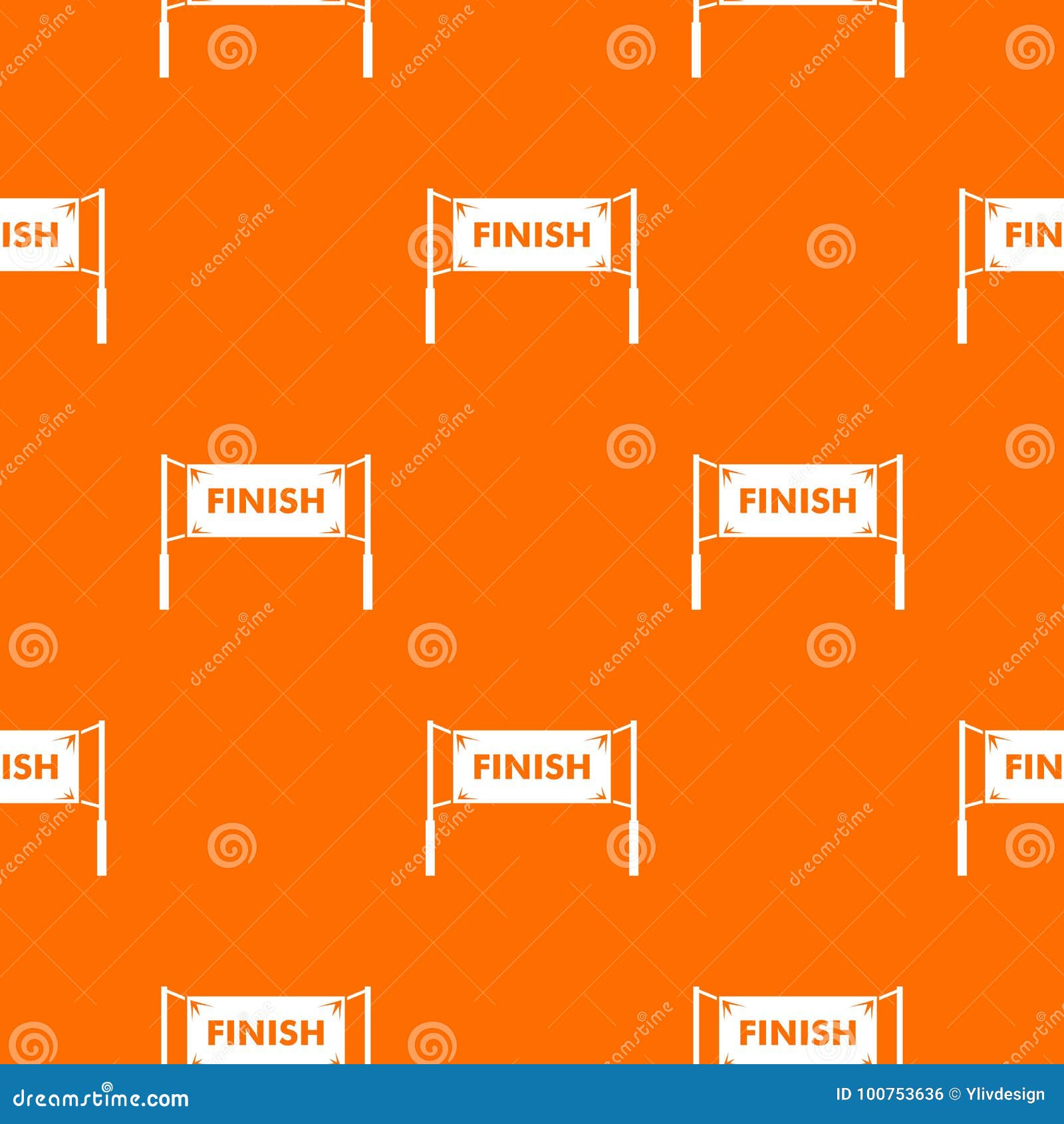 Finish Line Gates Pattern Seamless Stock Vector - Illustration of ...
