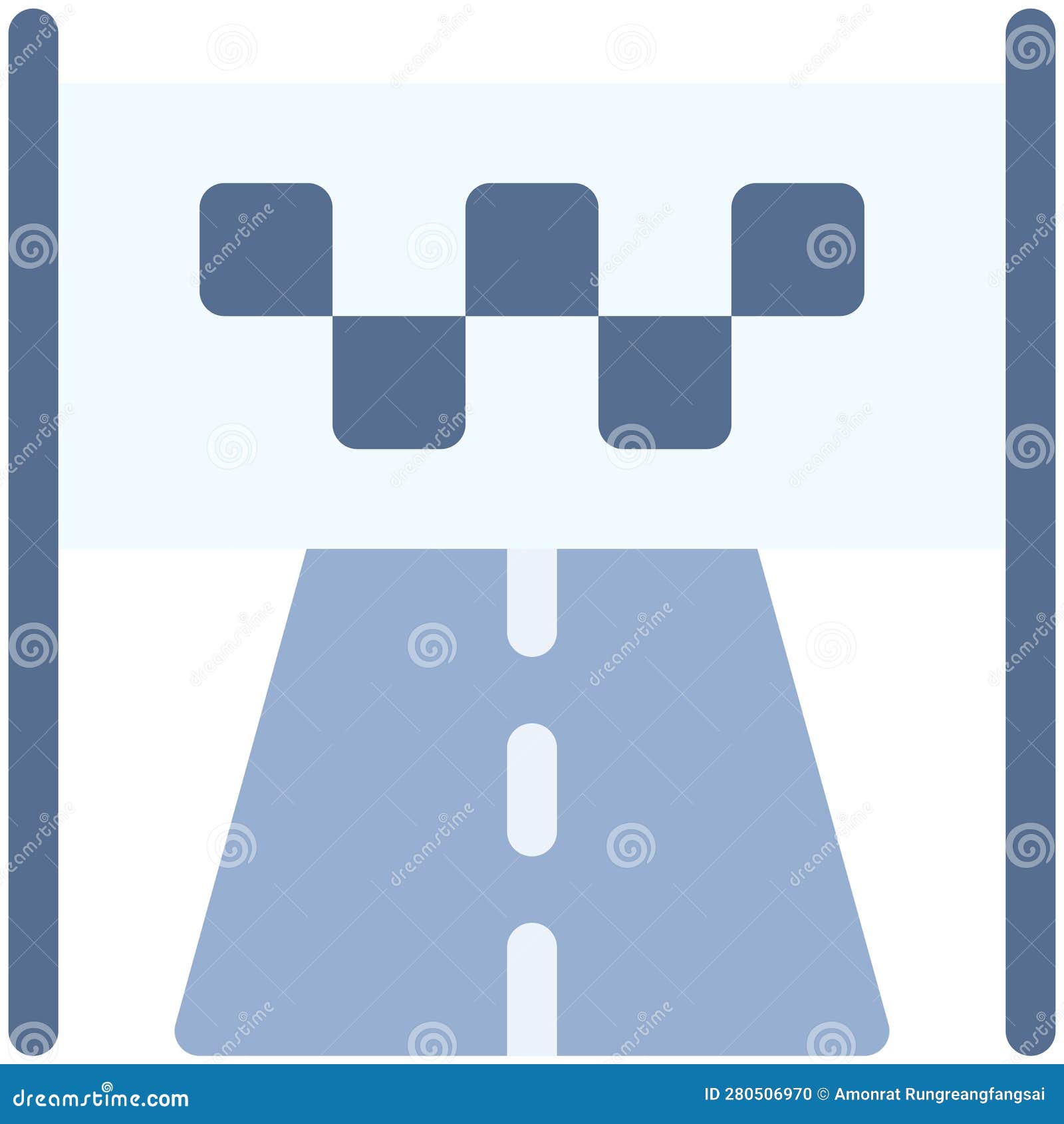 Finish Line Icon, Marathon Related Vector Stock Vector - Illustration ...